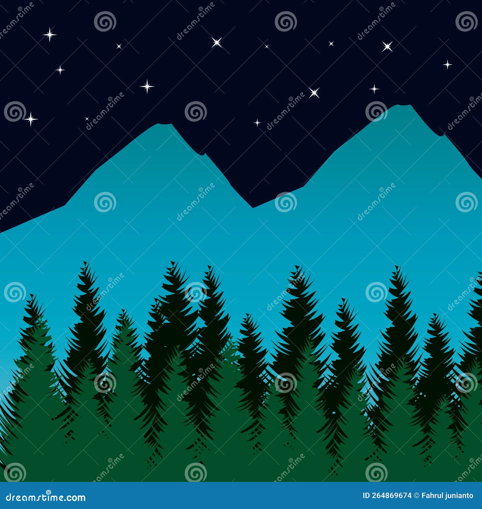 Simple Landscape Background Images Vector Illustration Stock ...