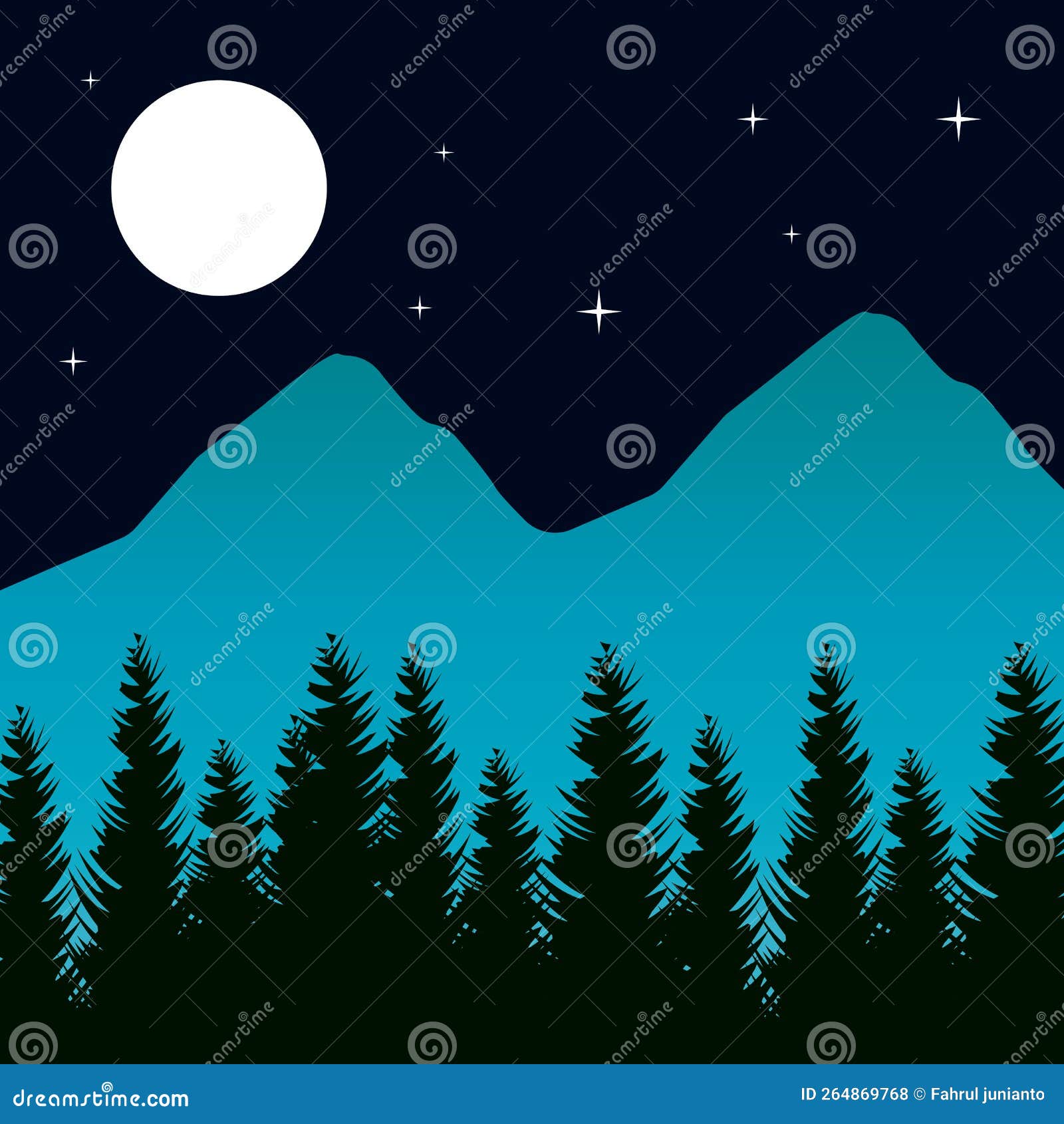 Simple Landscape Background Images Vector Illustration Stock ...