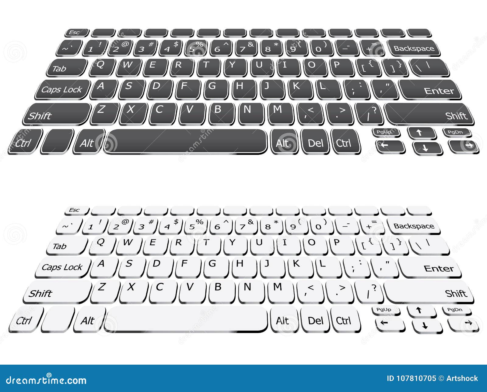 Simple Keyboard Vector With Minimalist And Modern Design Royalty-Free ...