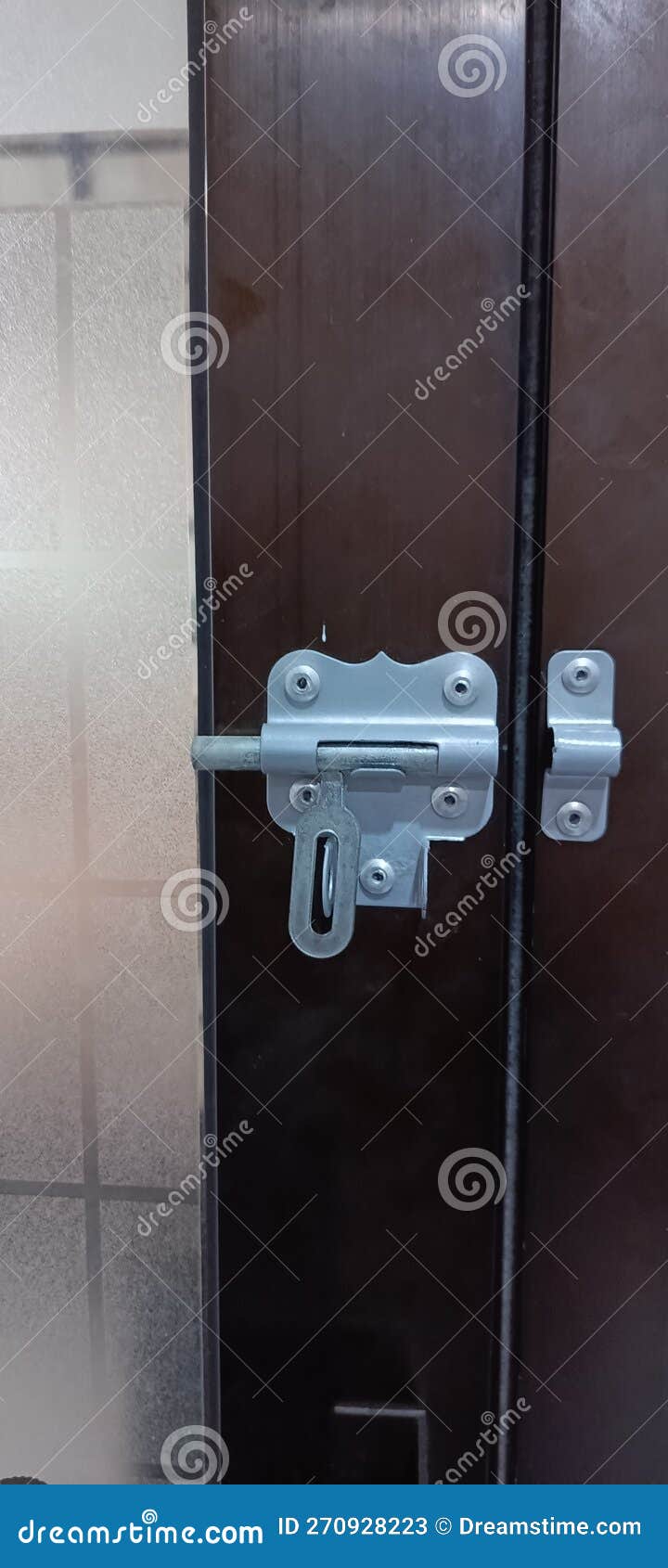 Simple Latch Slot Door Lock Stock Image - Image of lock, shelf: 270928223