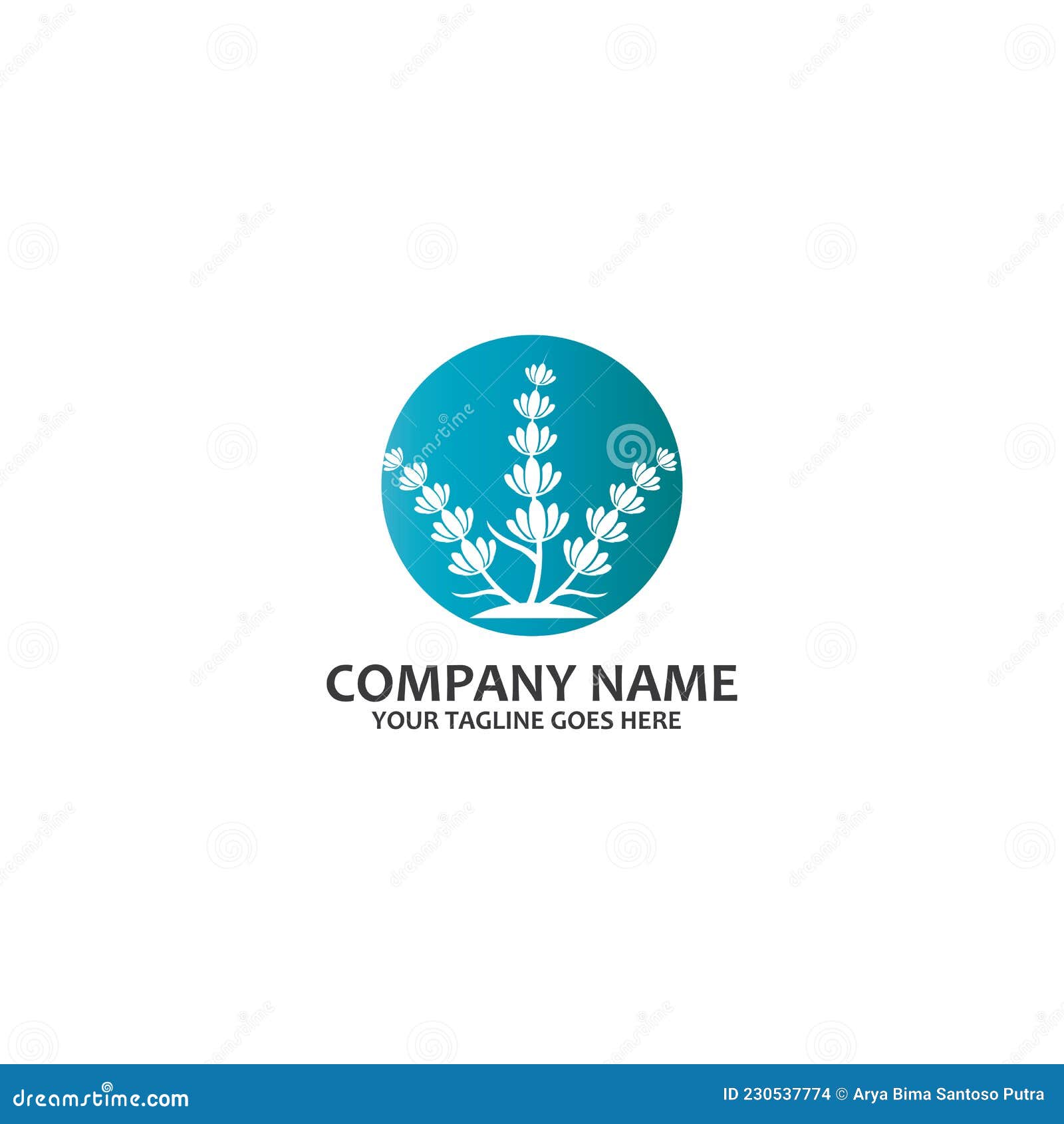 Simple Lavender Flower Free Icon Vector Logo Stock Illustration ...