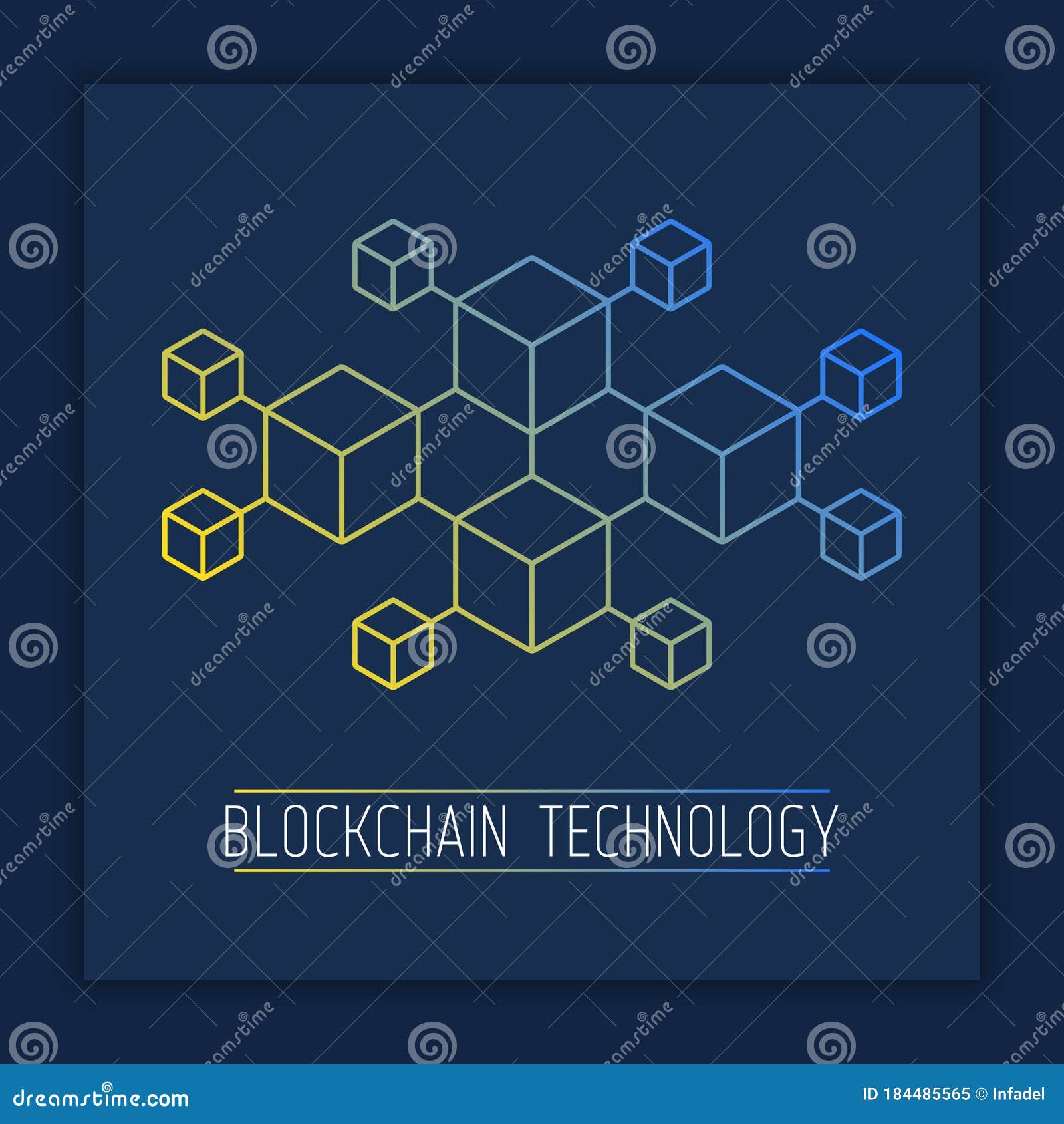 Simple Layout with Blockchain Future Technology Stock Vector ...