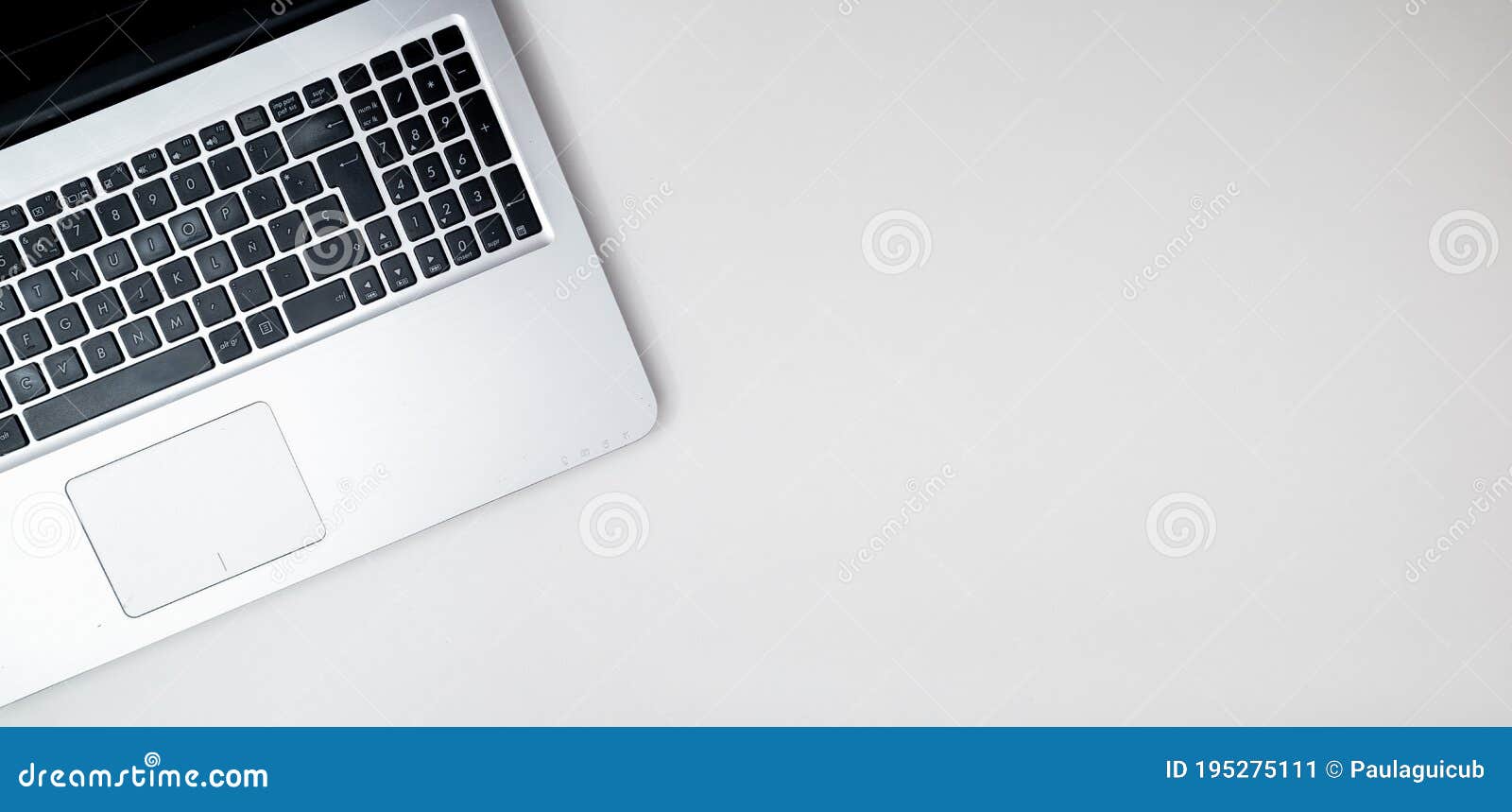 Layout Of A Laptop, Notepad, Pen, And Letters On The Background Of ...