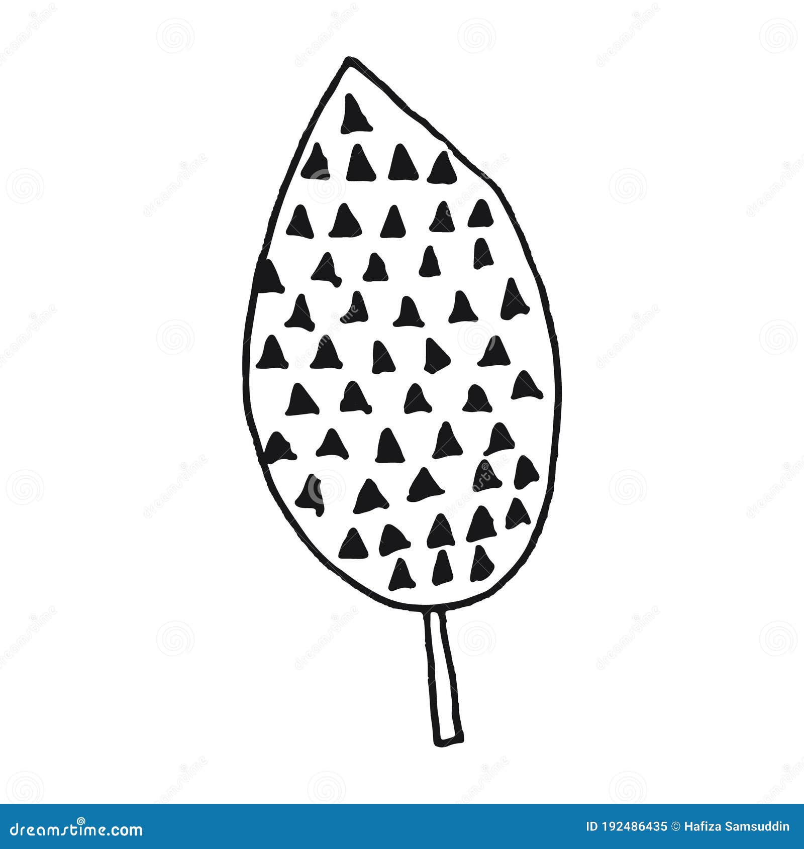 Simple Leaf Design. Vector Illustration Decorative Design Stock Vector ...