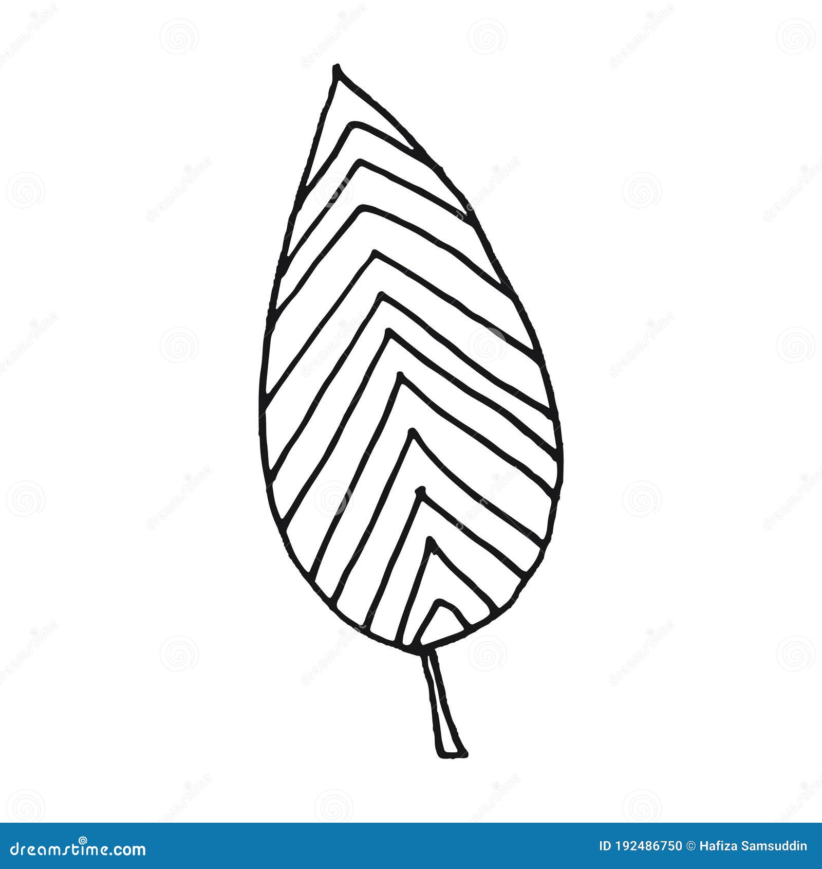 Simple Leaf Design. Vector Illustration Decorative Design Stock Vector ...