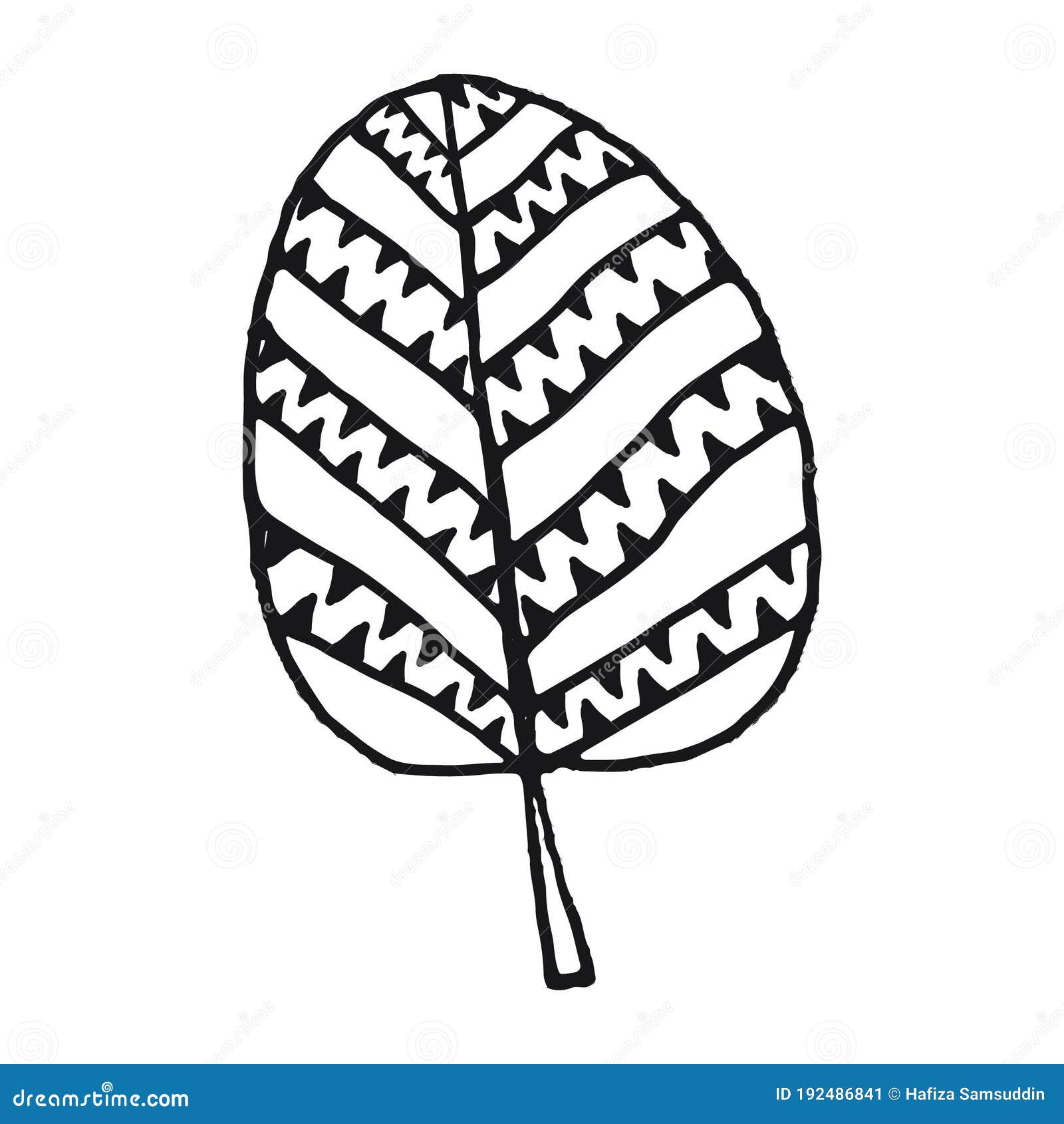 Simple Leaf Design. Vector Illustration Decorative Design Stock Vector ...