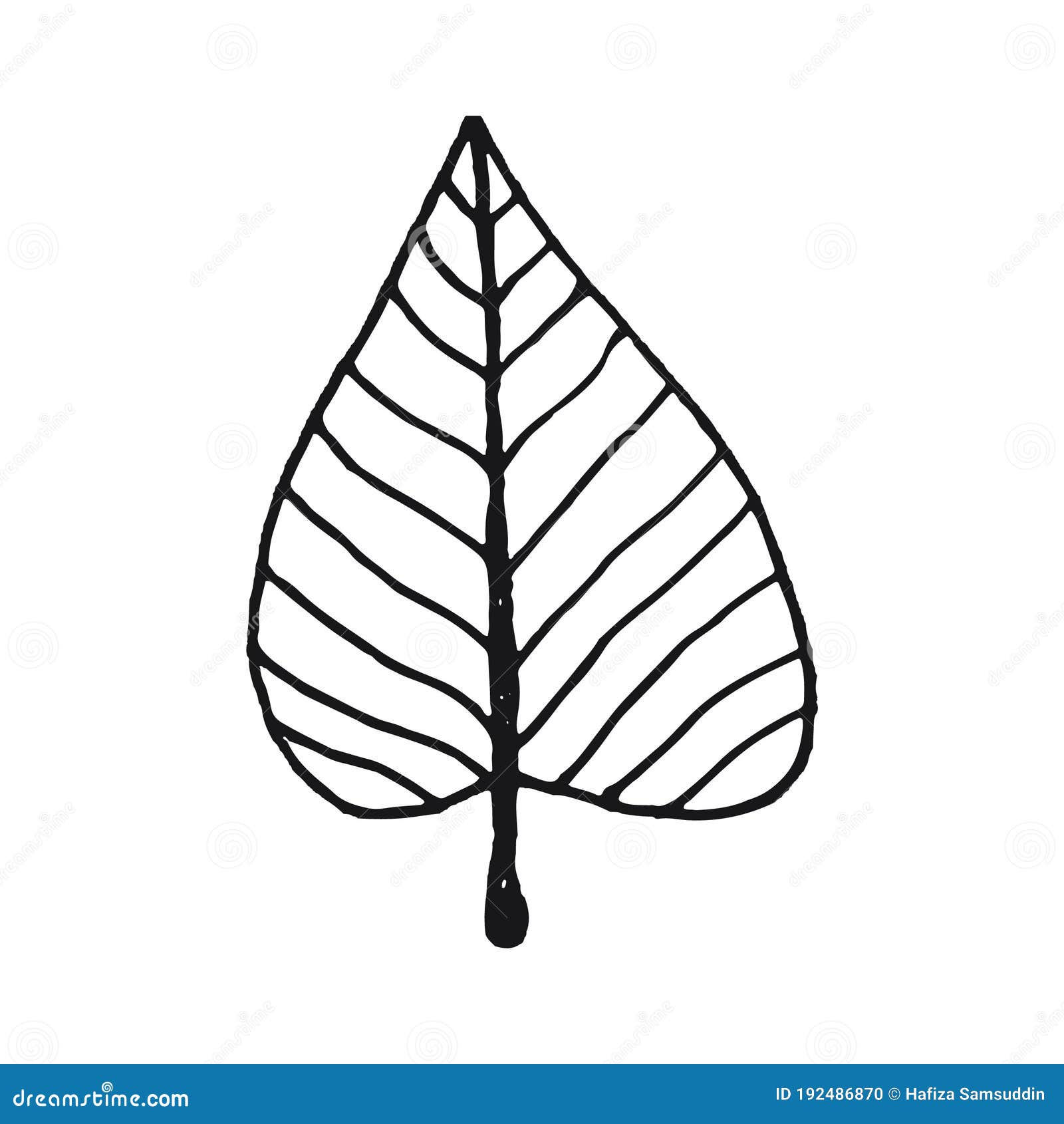 Simple Leaf Design. Vector Illustration Decorative Design Stock Vector ...