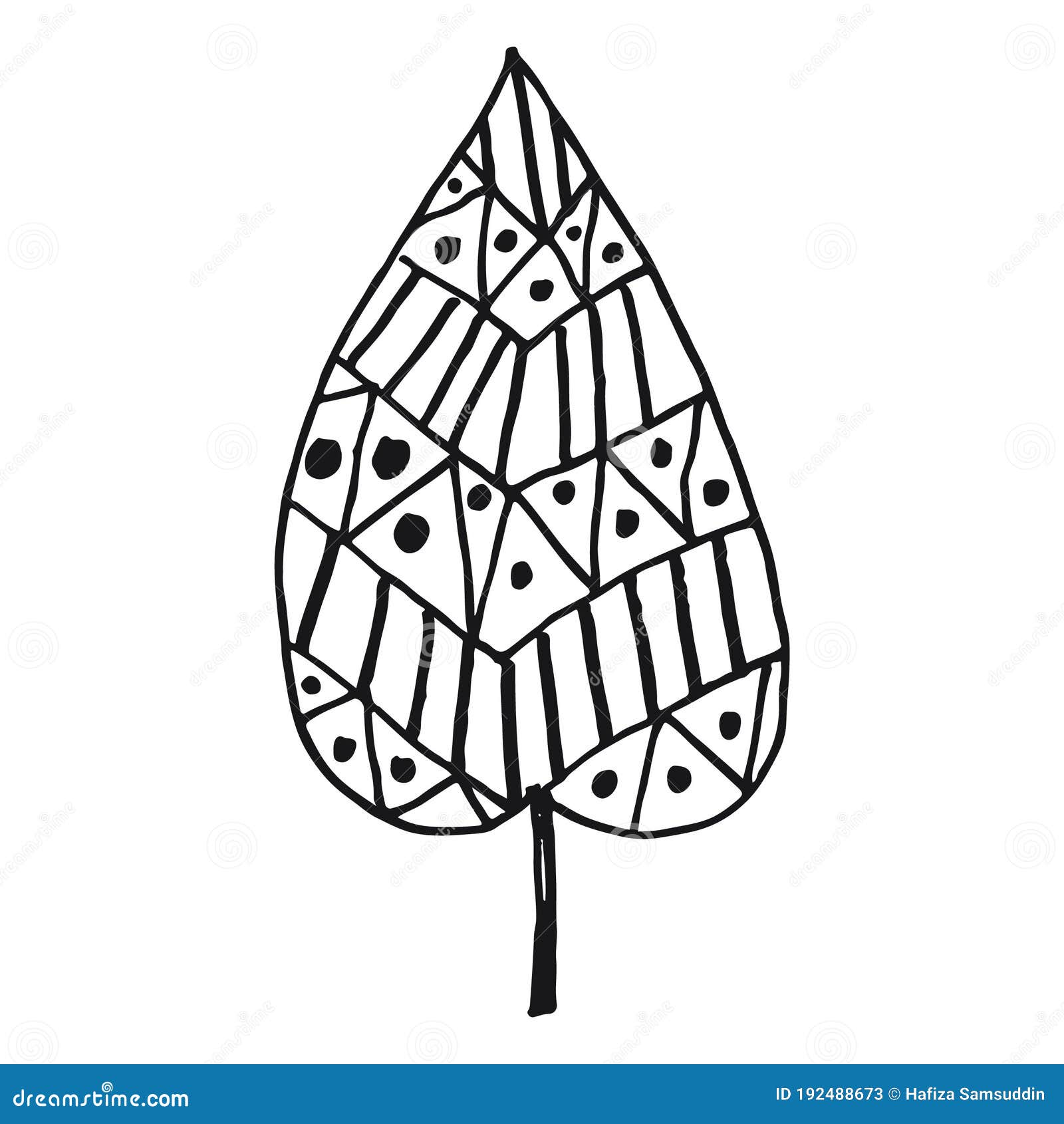 Simple Leaf Design. Vector Illustration Decorative Design Stock Vector ...