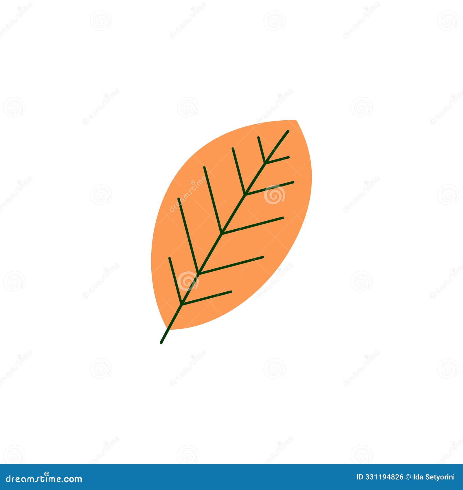 Simple leaf icon stock illustration. Illustration of floral - 331194826