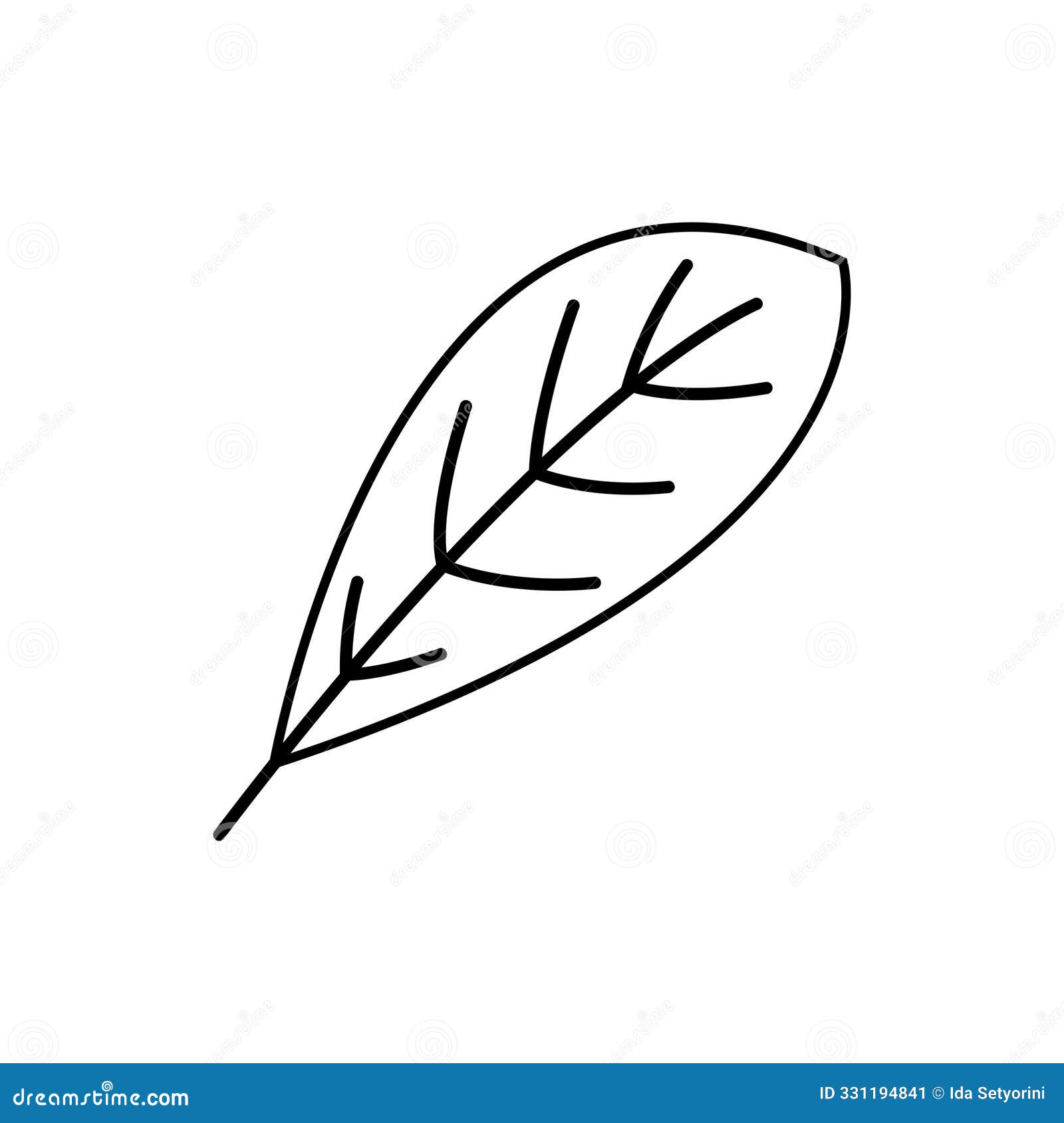Simple leaf icon stock illustration. Illustration of abstract - 331194841