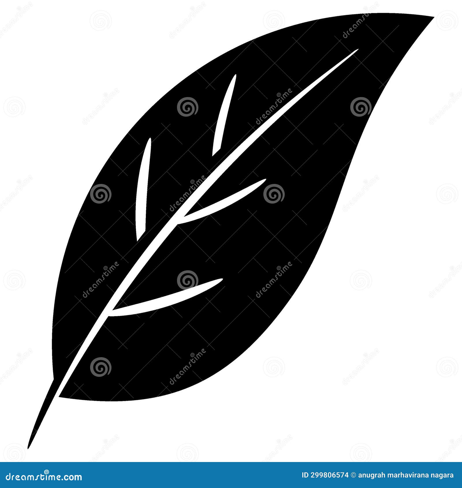 Simple leaf icon vector stock illustration. Illustration of leaf ...