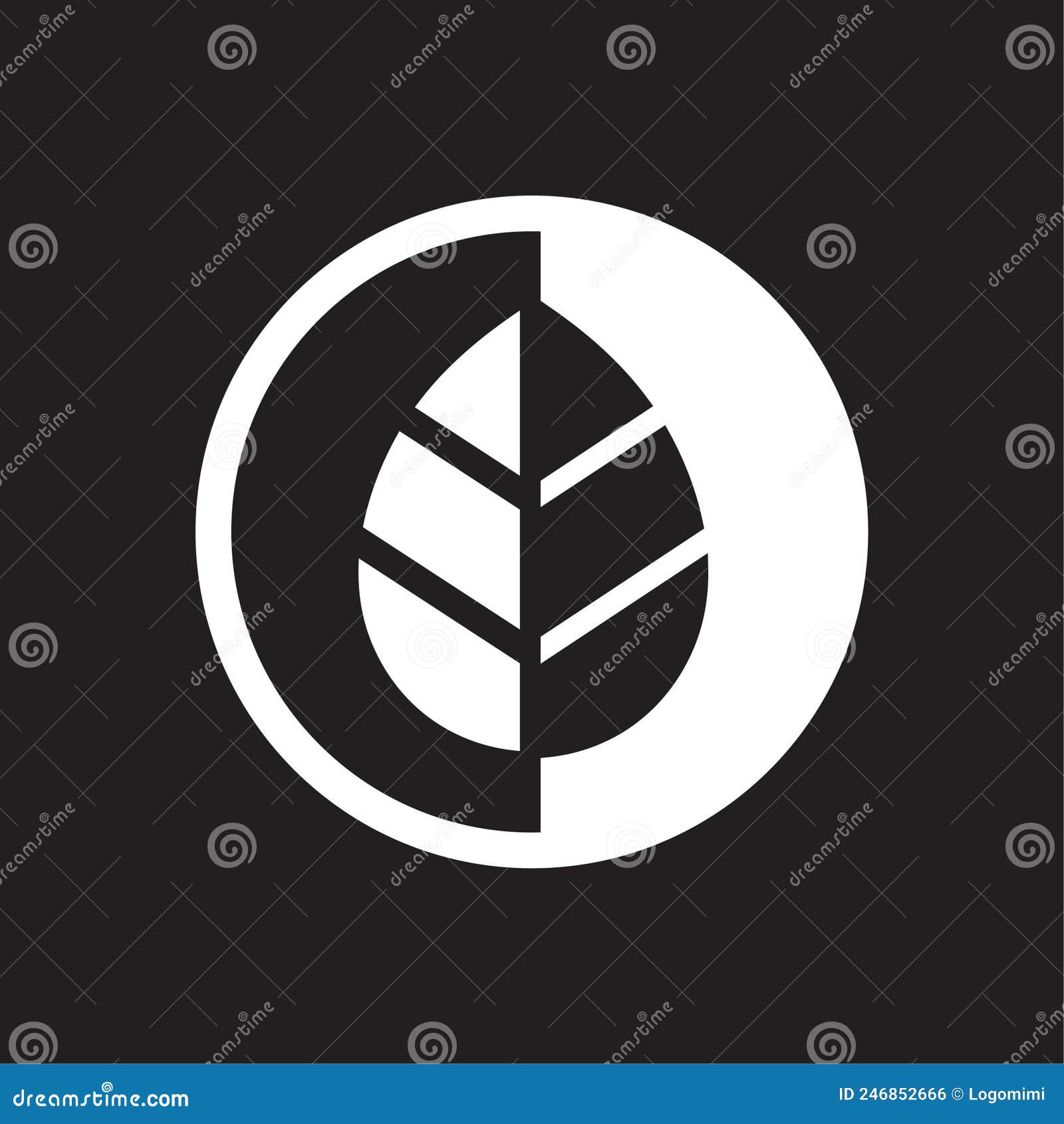 Simple Leaf Logo Icon Design Template Elements Stock Vector ...