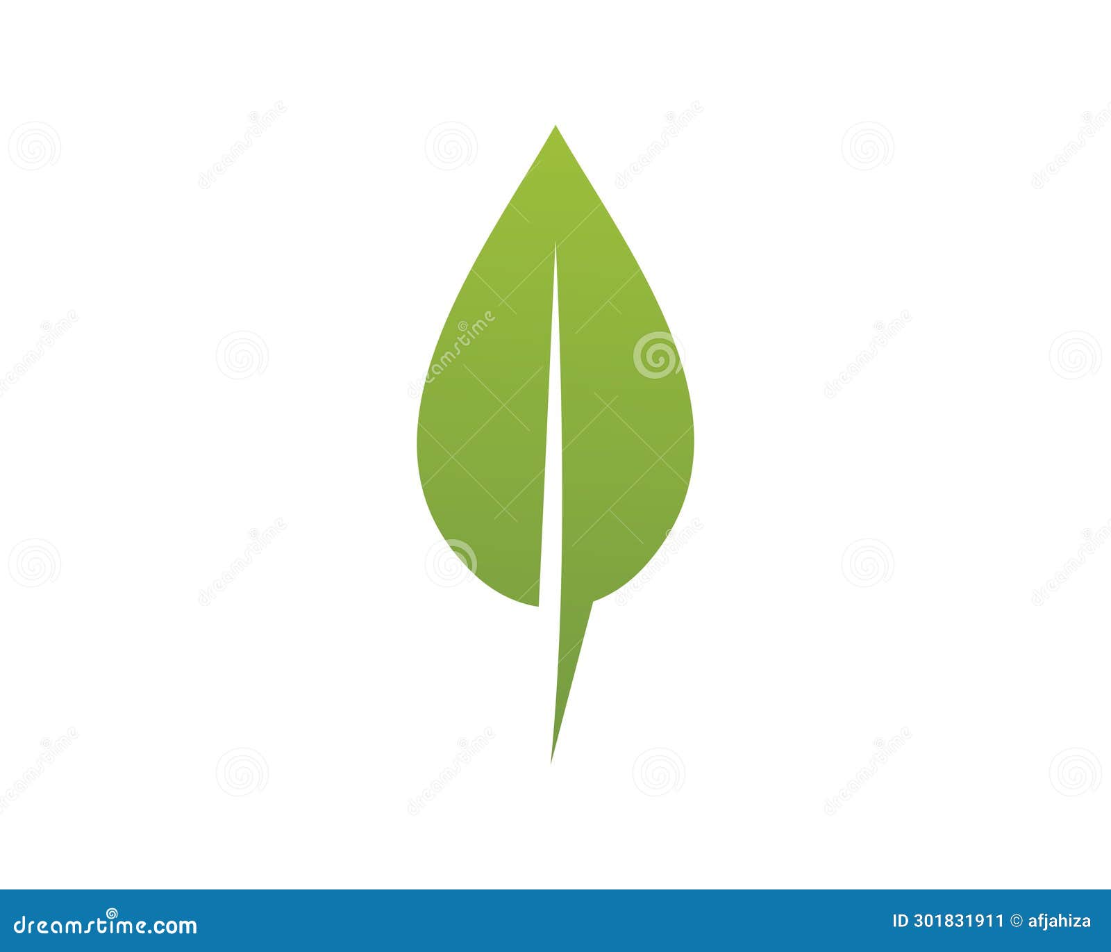 Simple Leaf Logo Template 2 Stock Vector - Illustration of presentation ...