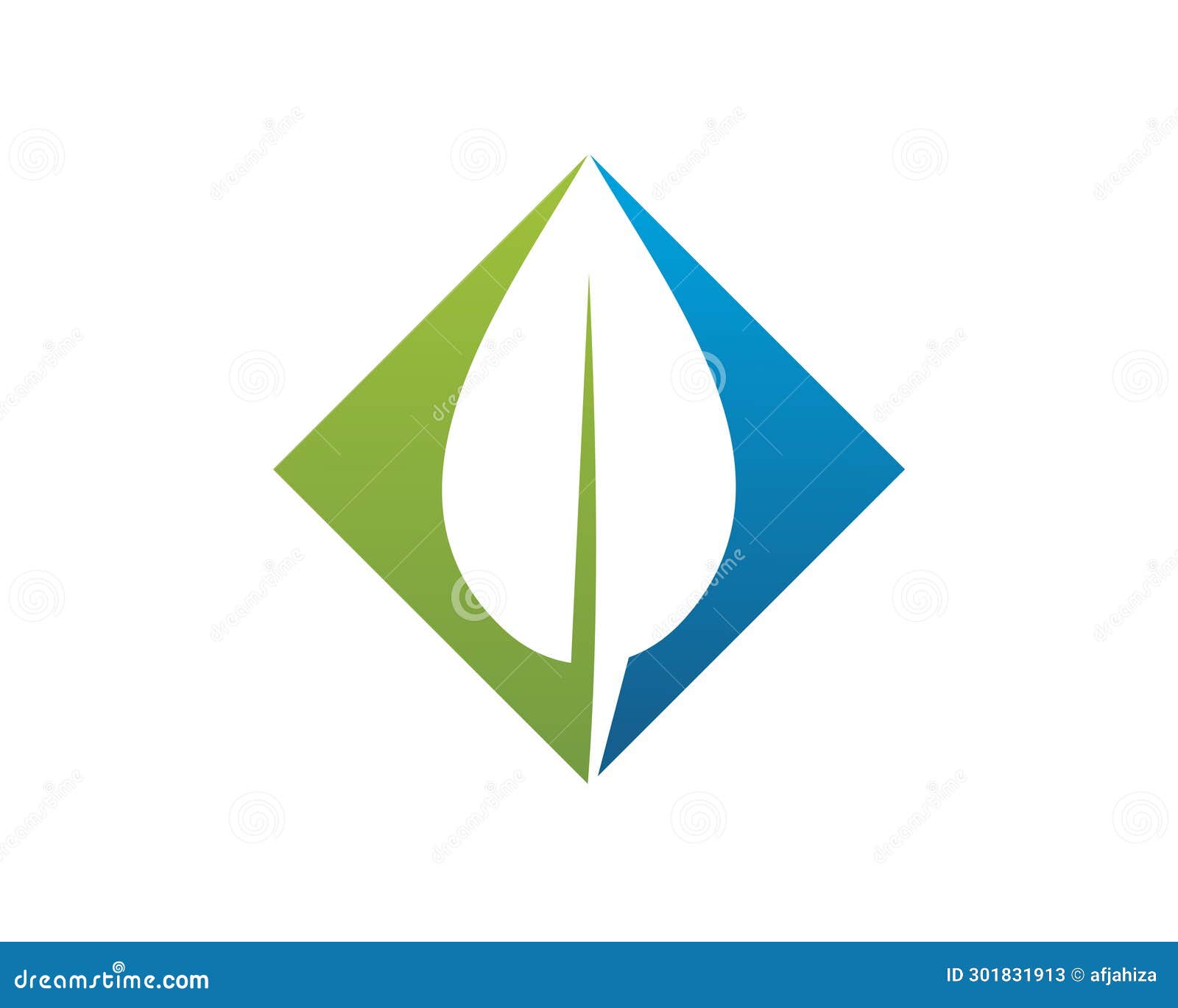Simple Leaf Logo Template 1 Stock Vector - Illustration of logo, text ...