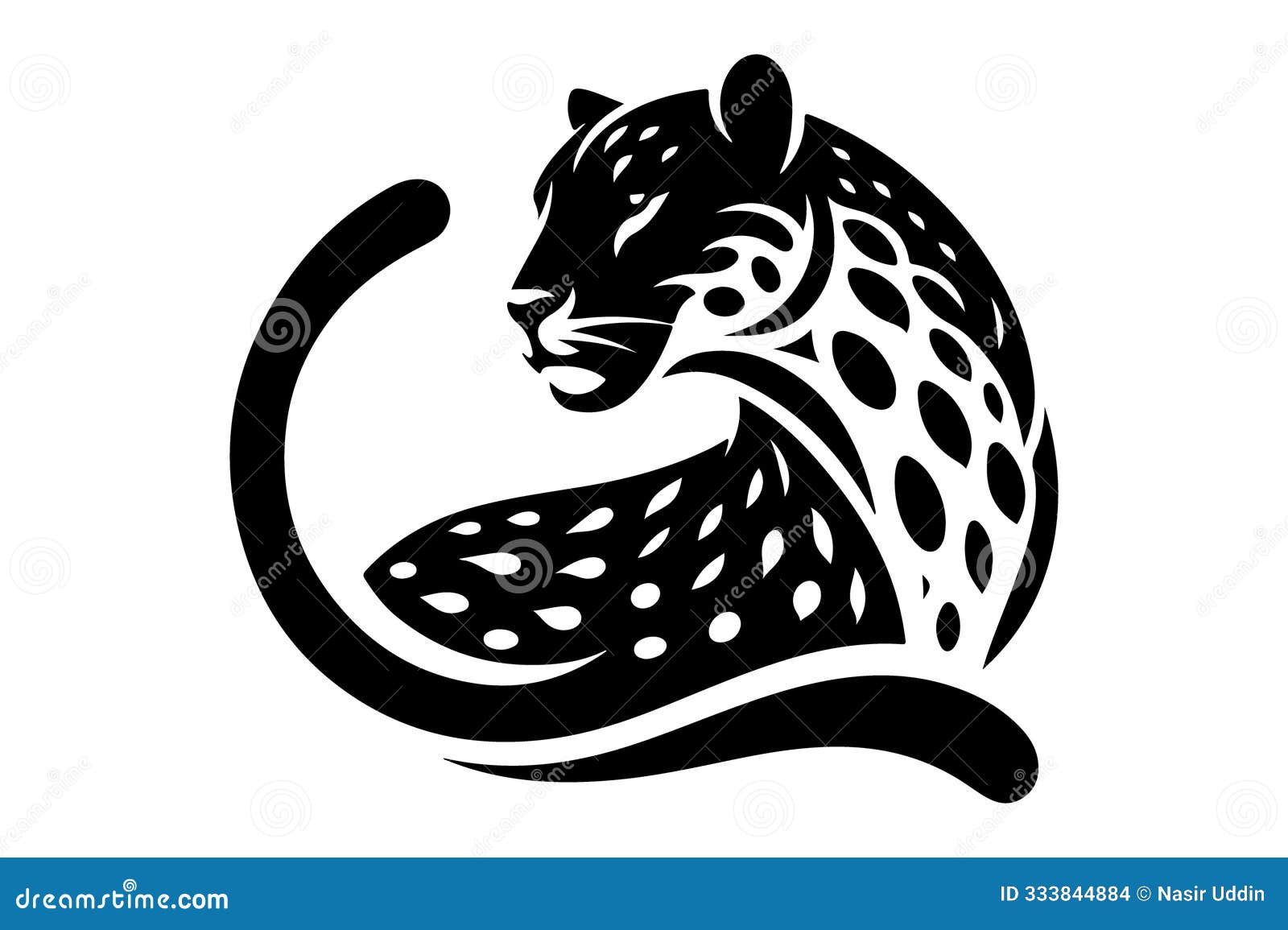 Leoparden Silhouette Clipart