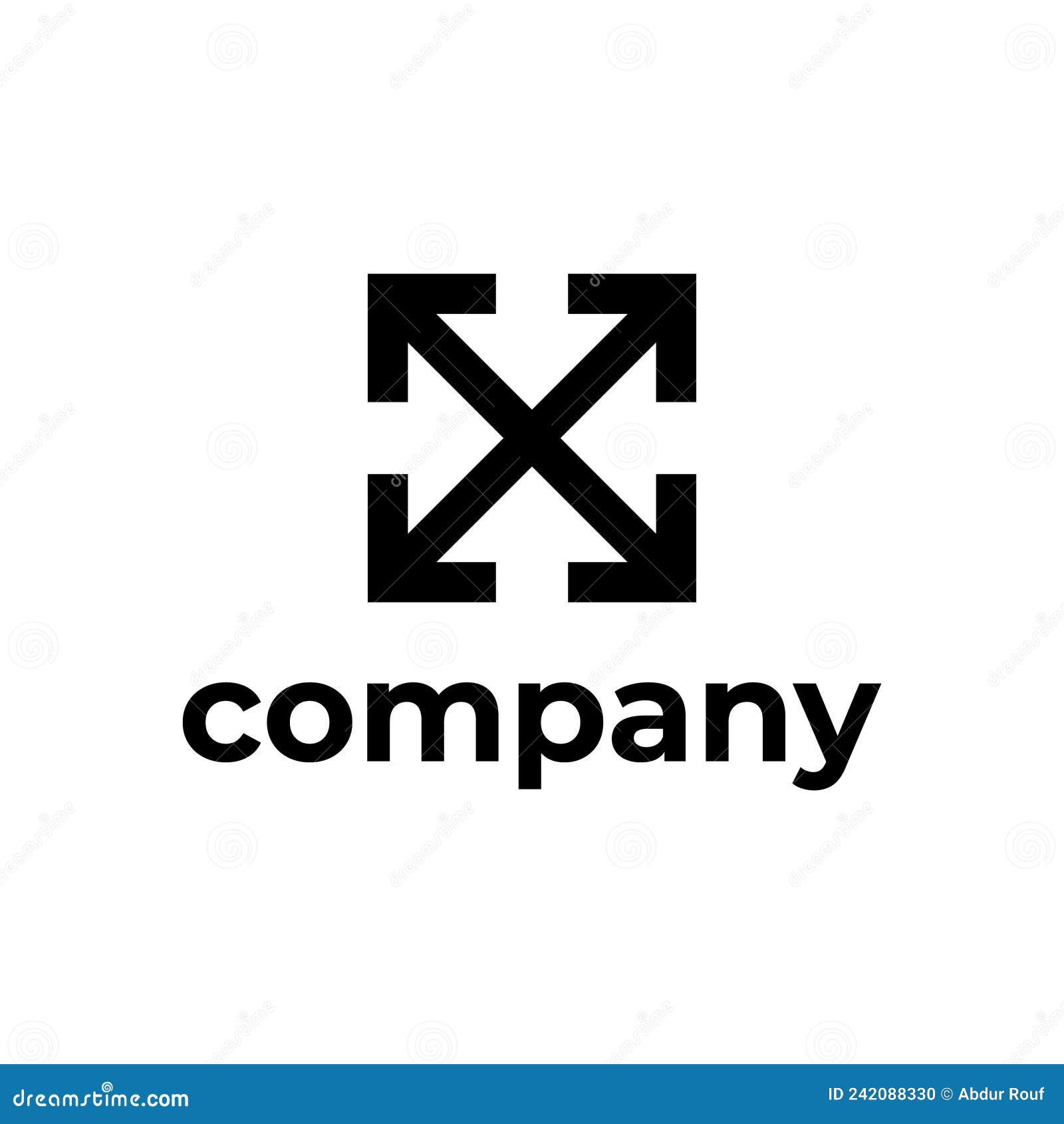 Letter X with Arrow Logo Design Stock Vector - Illustration of graphic ...