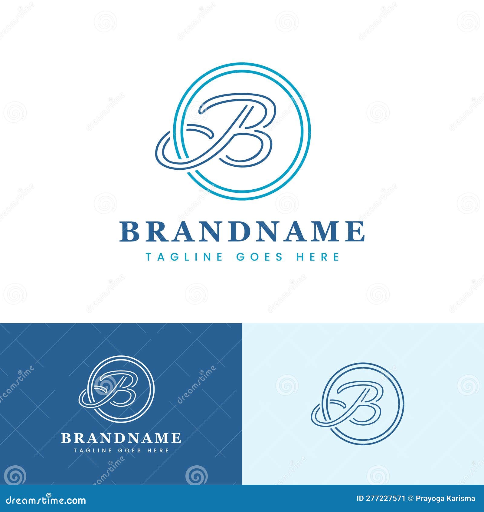 Simple Letter B with Circle Logo, Suitable for Any Modern Business with ...