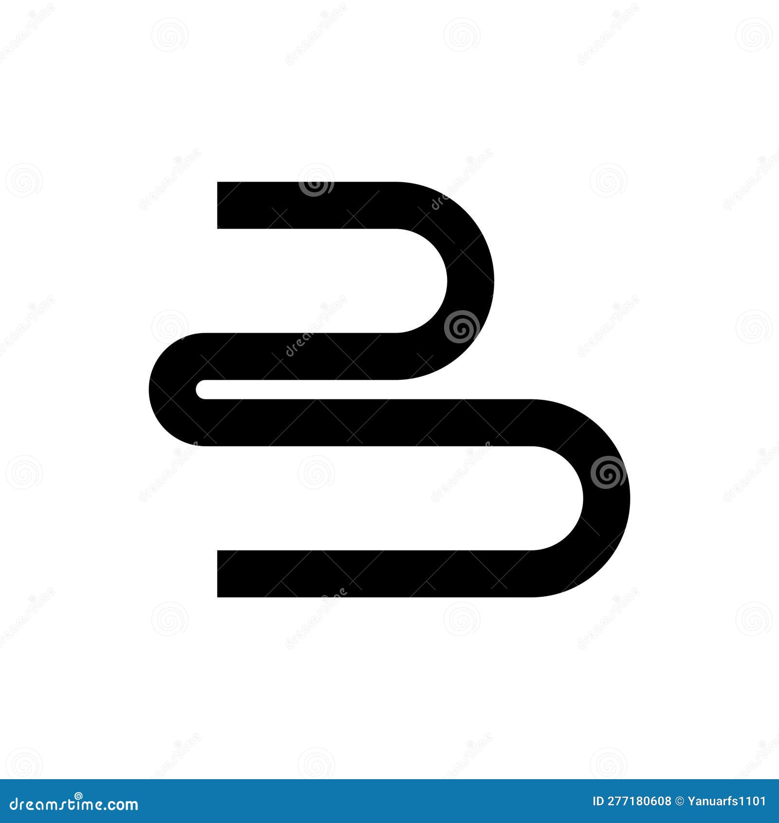 Simple Letter B Logo Design Template Stock Illustration - Illustration ...
