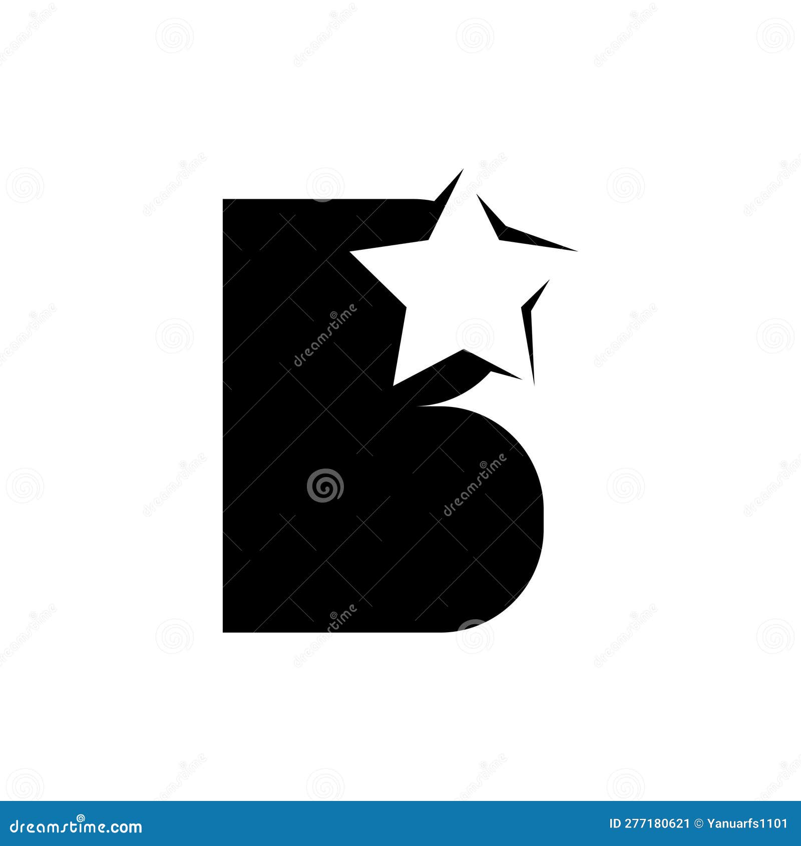 Simple Letter B Logo Design Template Stock Illustration - Illustration ...