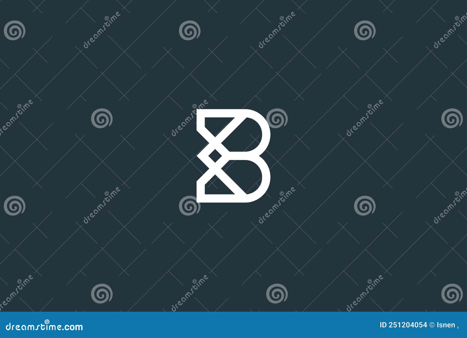 Initial Letter B Logo Design Vector Template Stock Vector ...