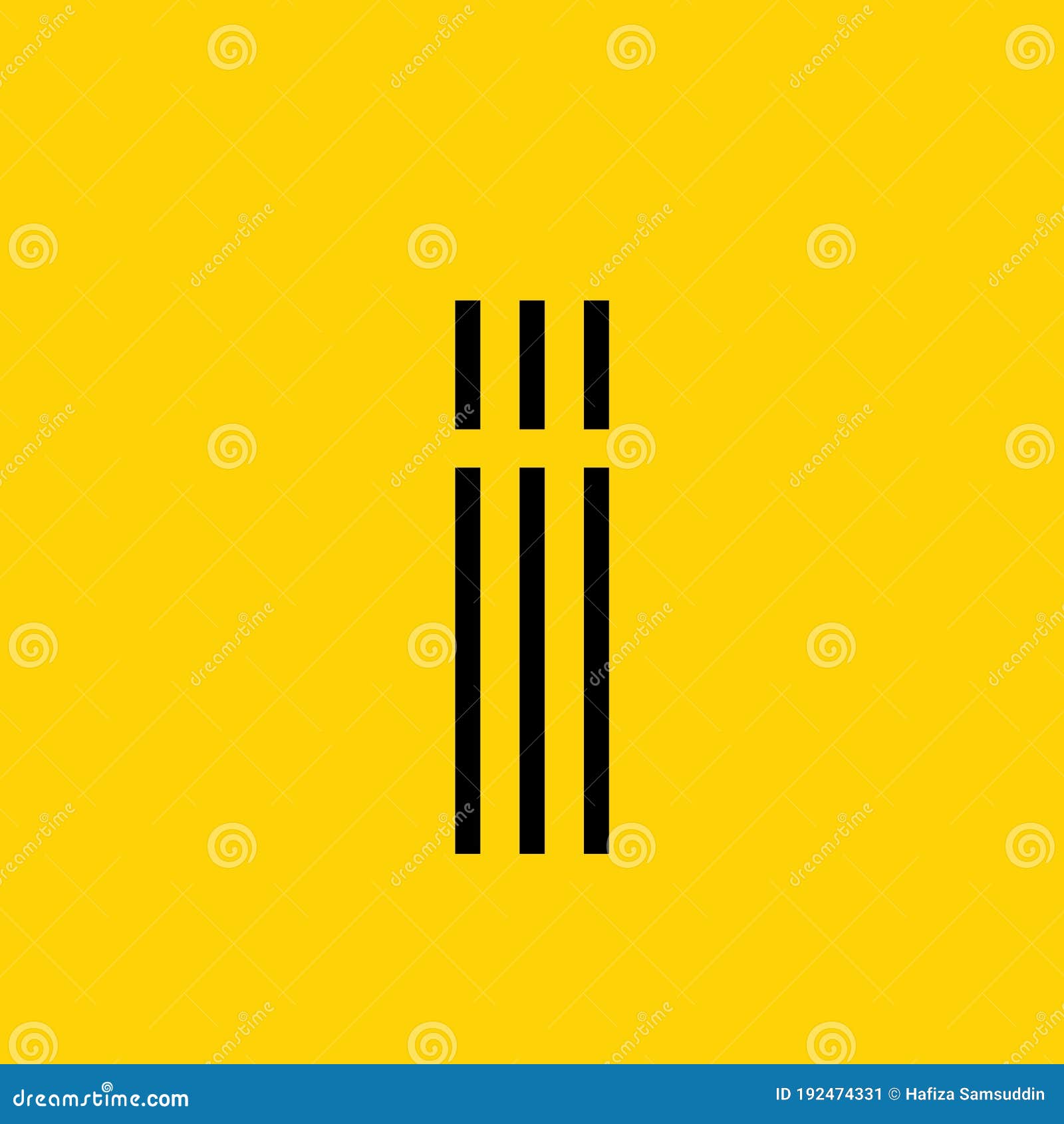 Simple Letter I. Vector Illustration Decorative Design Stock Vector ...