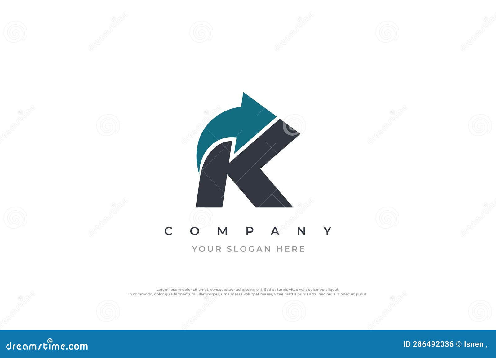 Letter K Arrow Logo Design Vector Stock Vector - Illustration of brand ...