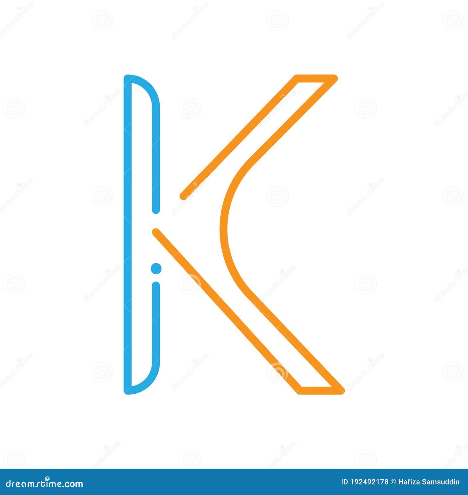 Simple Letter K. Vector Illustration Decorative Design Stock Vector ...