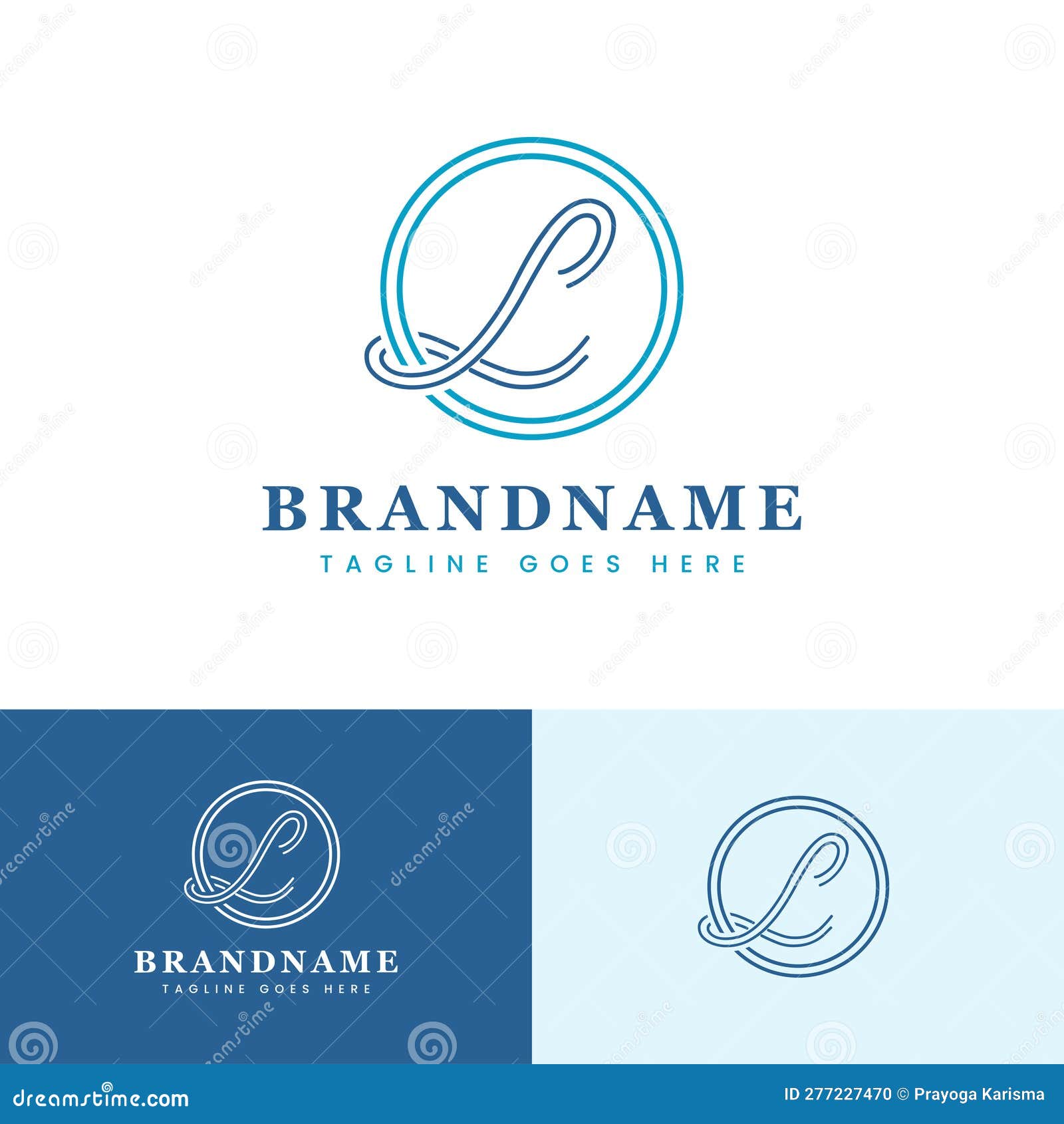 Simple Letter L with Circle Logo, Suitable for Any Modern Business with ...