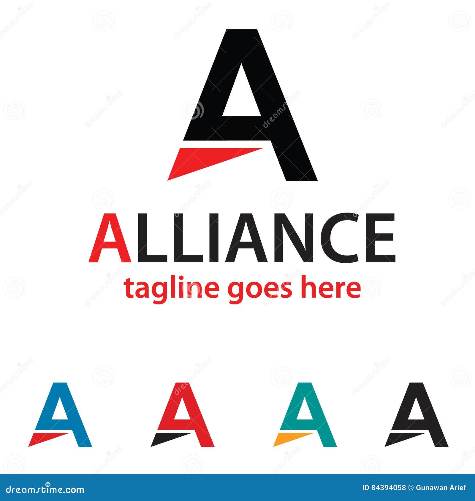 Simple Letter a Logo Template Design Vector Stock Vector - Illustration ...