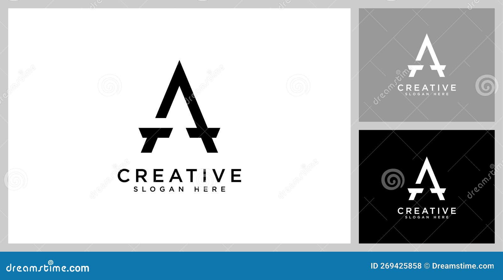Simple Letter a Logo Template Vector Stock Vector - Illustration of ...