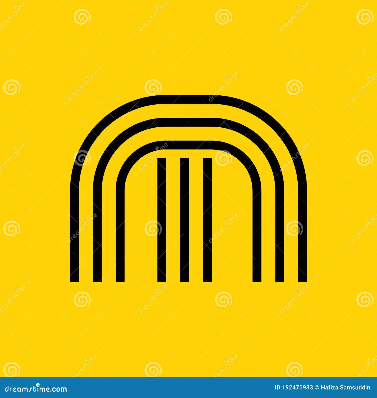 Simple Letter M. Vector Illustration Decorative Design Stock Vector ...