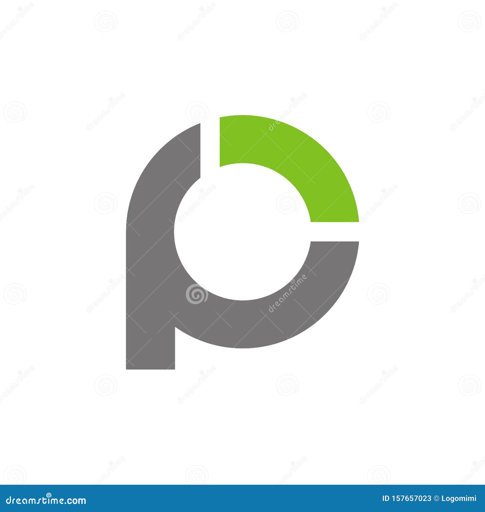 Simple Letter P Logo Design Template for Business - Vector Stock Vector ...