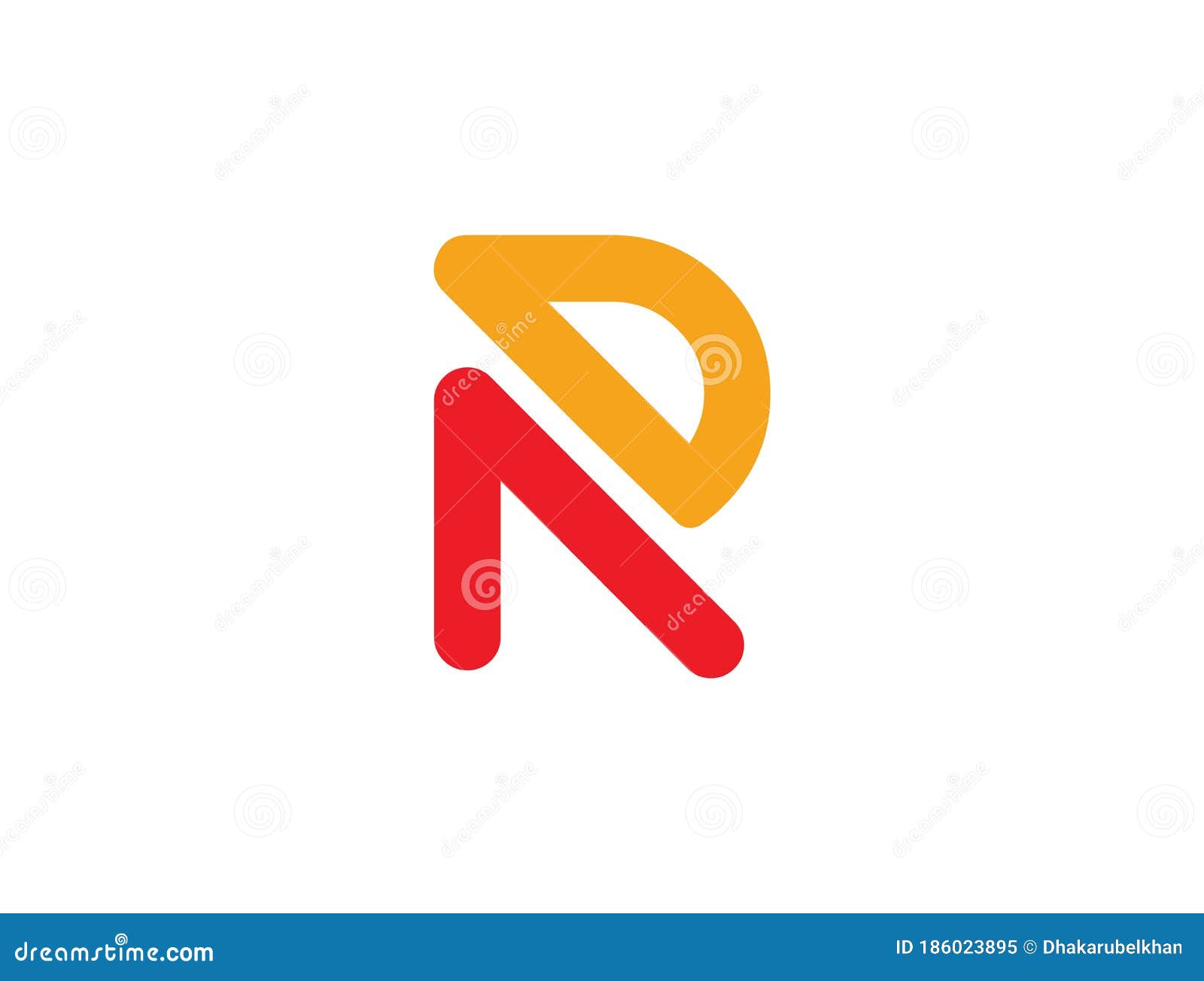 Simple Letter R Logo Design Vector Stock Vector - Illustration of ...