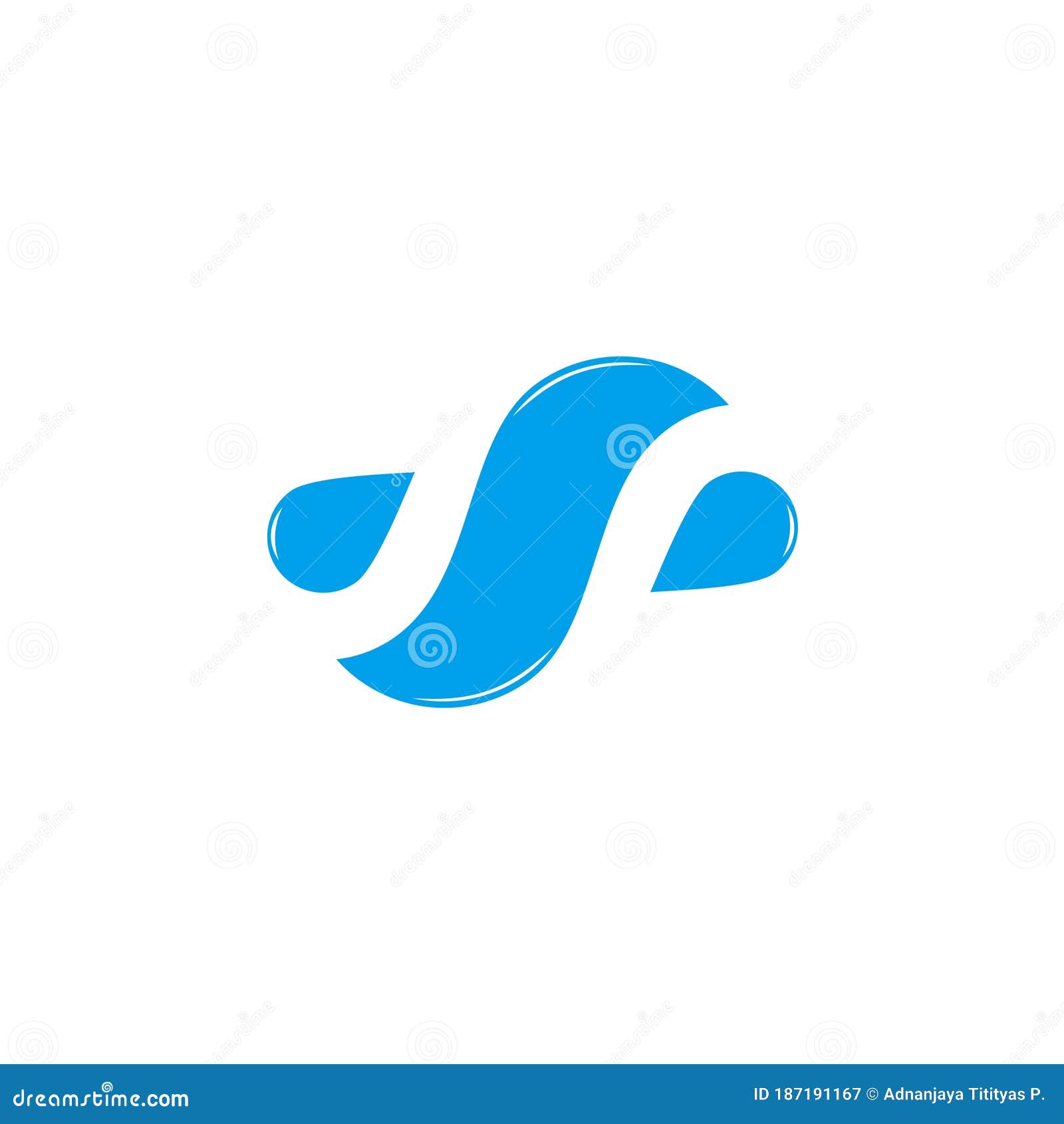 Simple Letter S Geometric Water Splash Symbol Logo Vector Stock Vector ...