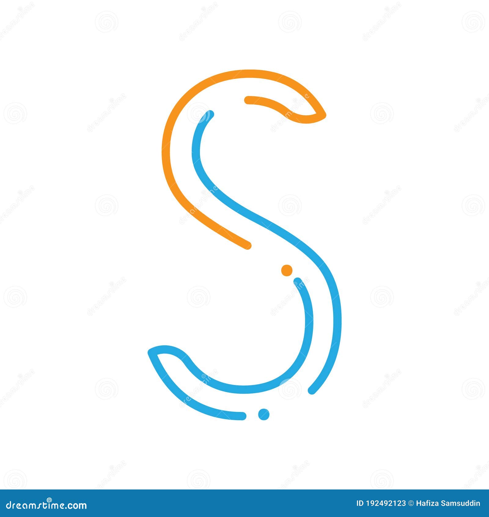 Simple Letter S. Vector Illustration Decorative Design Stock Vector ...