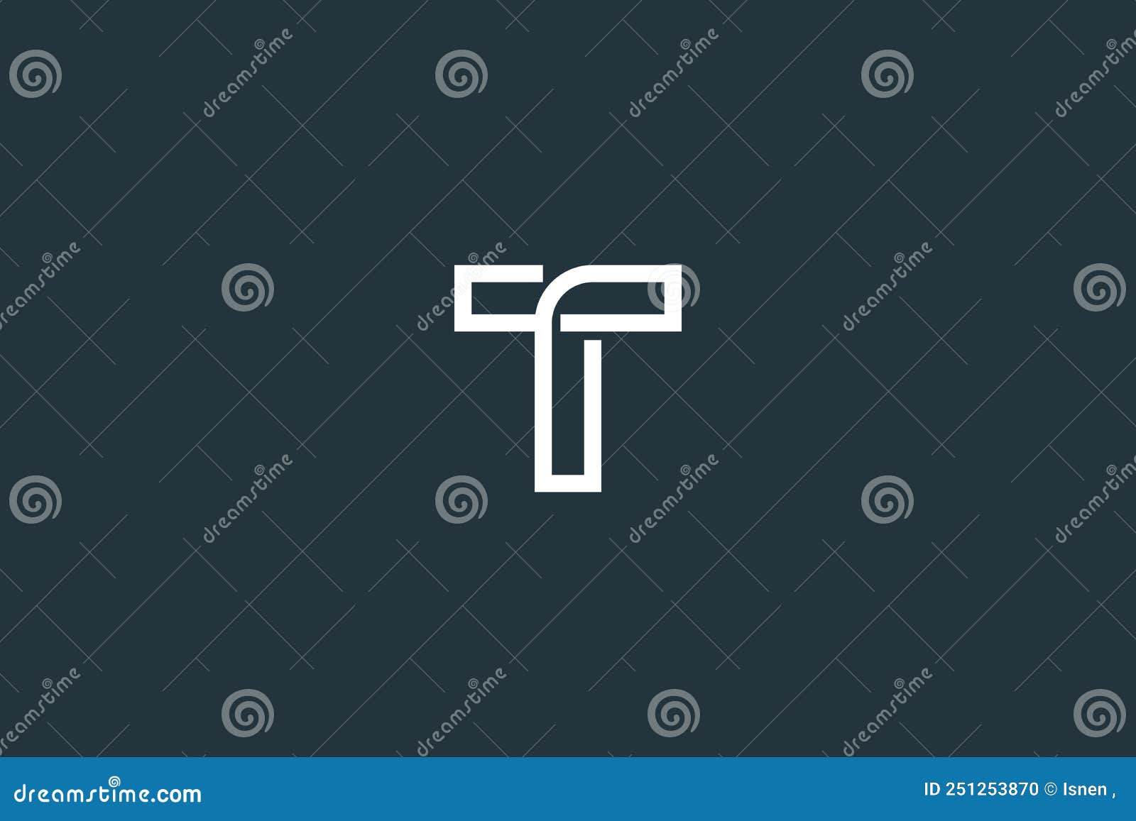 Simple Letter T Logo Design Vector Template Stock Vector - Illustration ...