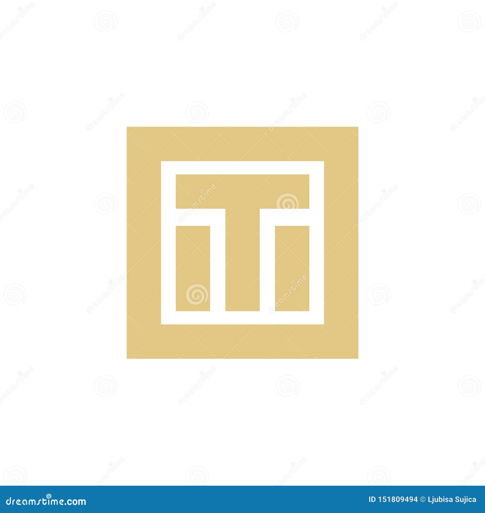 Simple Letter T Logo Vector Alphabet Design Element Template Stock ...