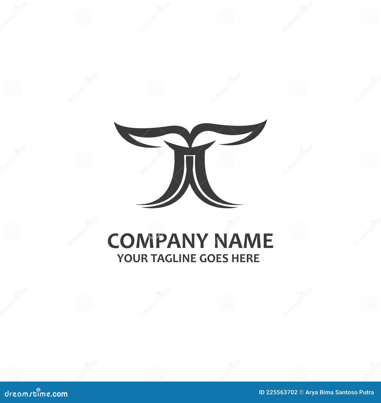 Simple Letter T Vector Logo Stock Illustration - Illustration of ...