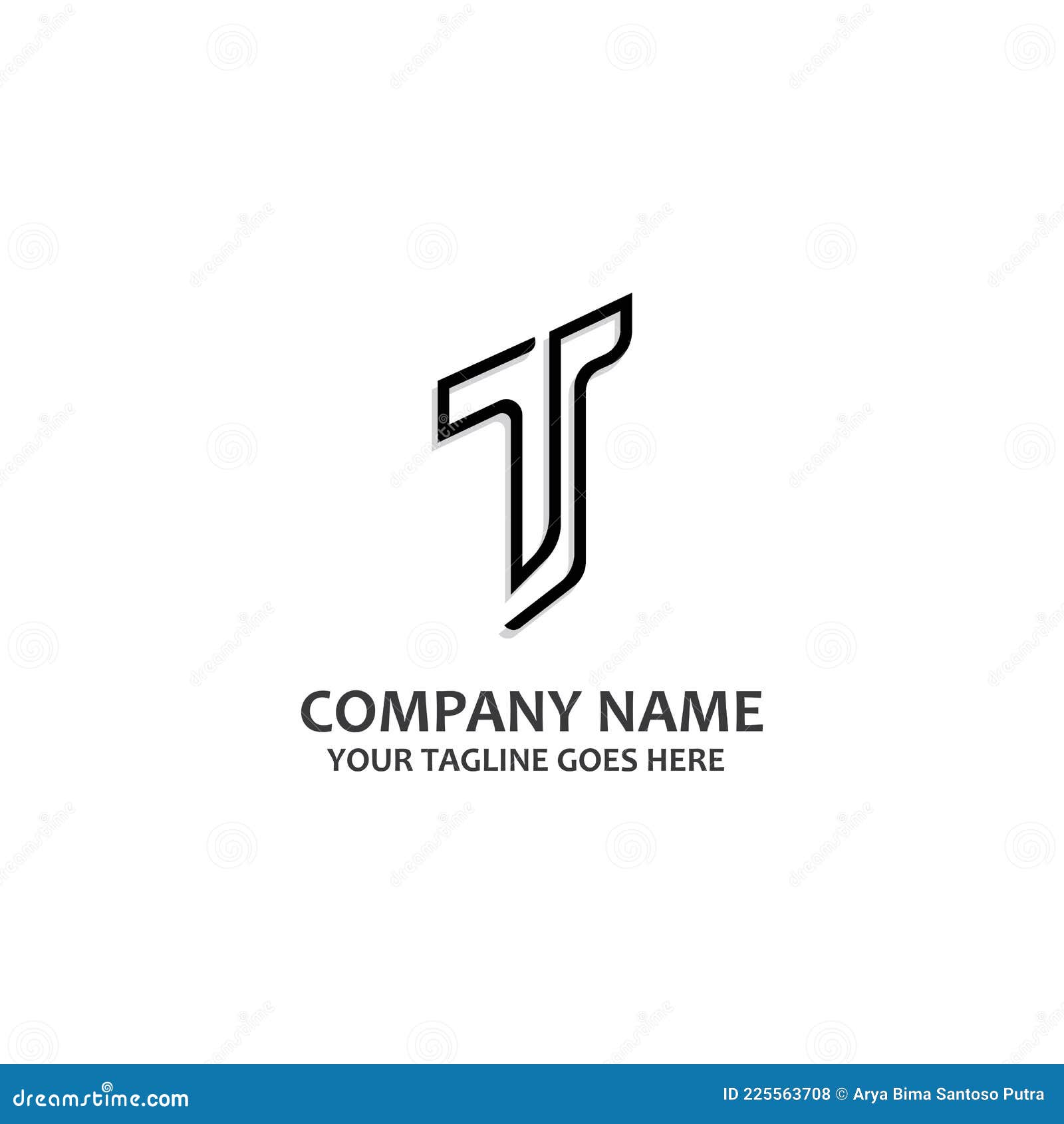 Simple Letter T Vector Logo Stock Illustration - Illustration of fast ...
