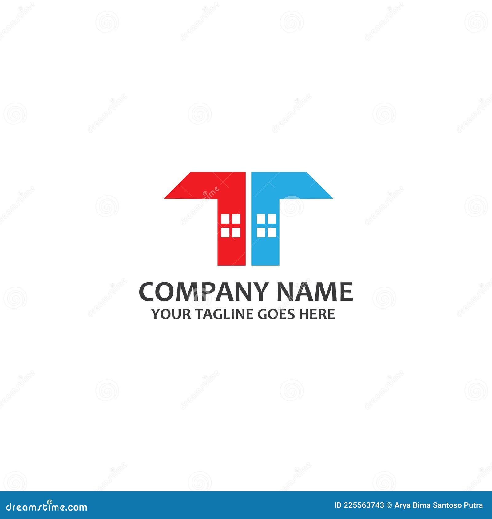 Simple Letter T Vector Logo Stock Illustration - Illustration of ...