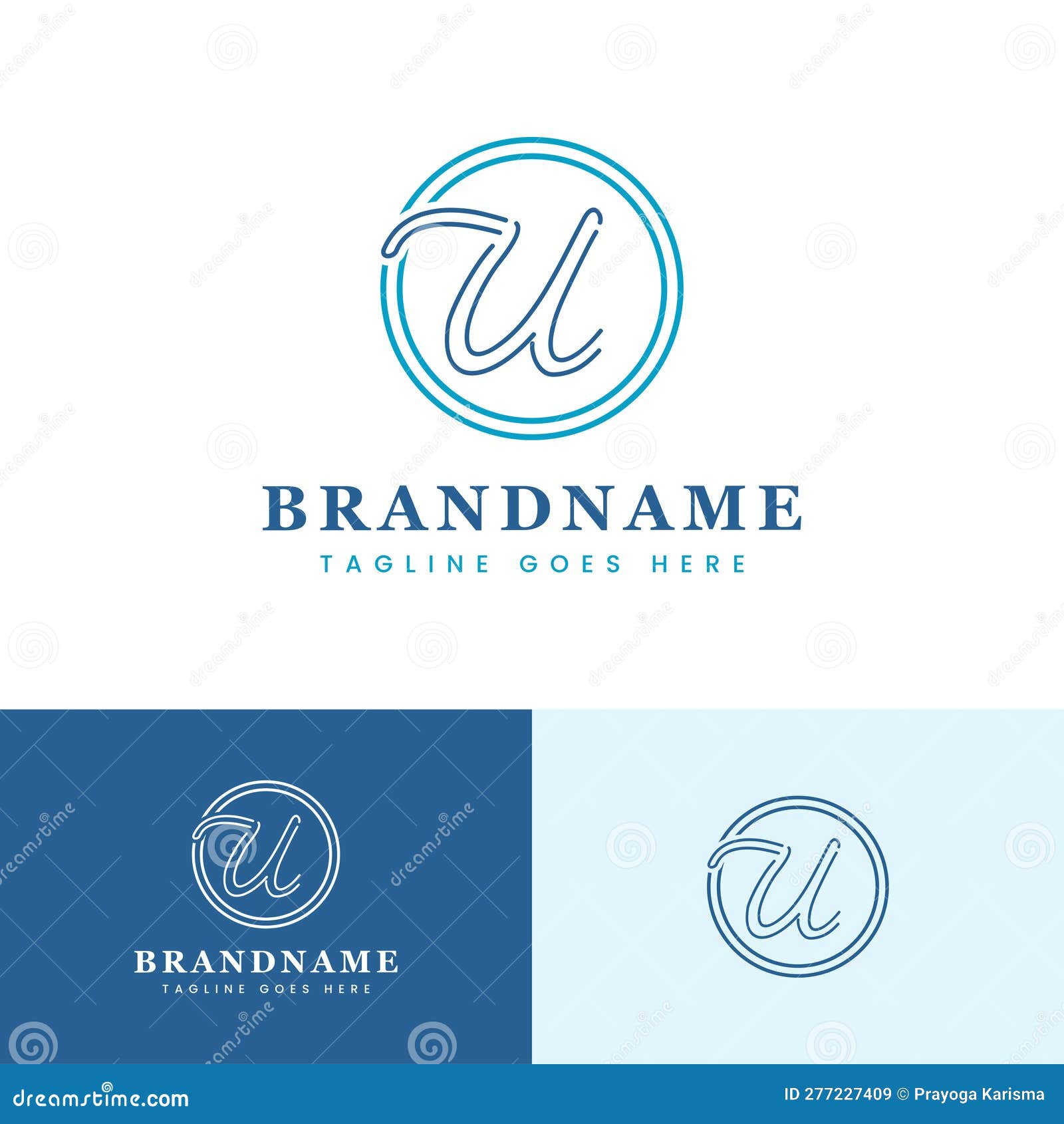 Simple Letter U with Circle Logo, Suitable for Any Modern Business with ...