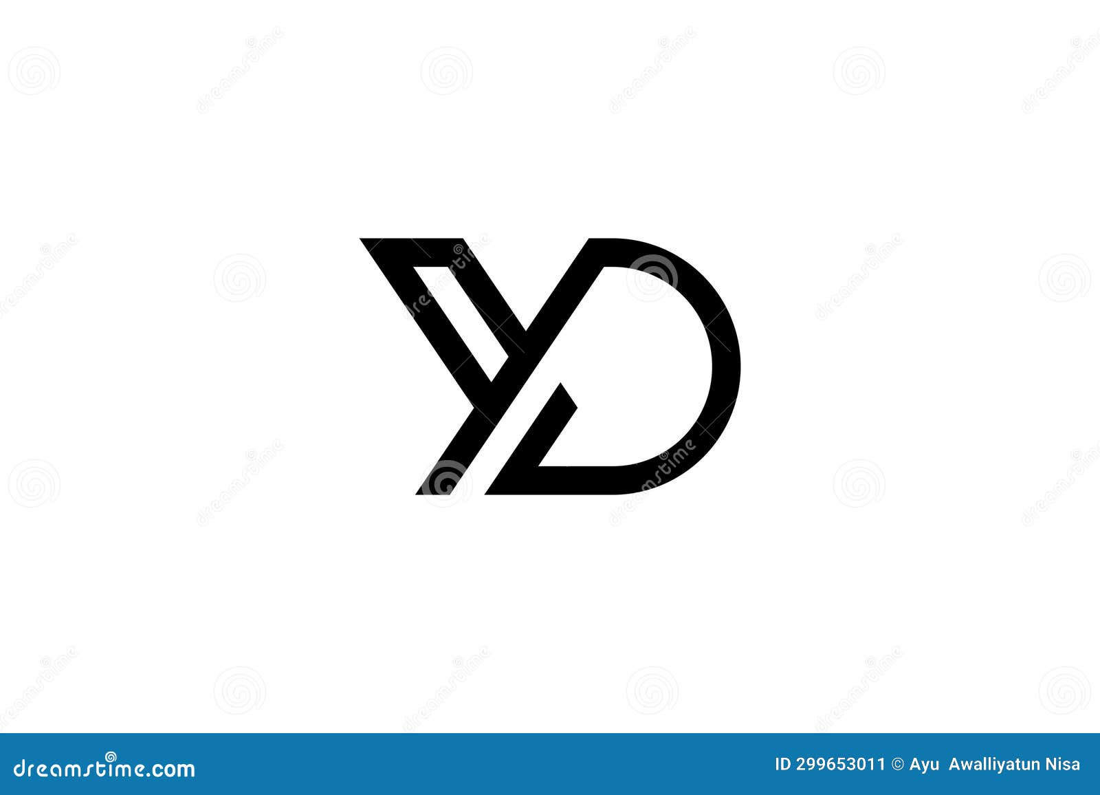 Letter YD Logo Design Vector Stock Vector - Illustration of identity ...