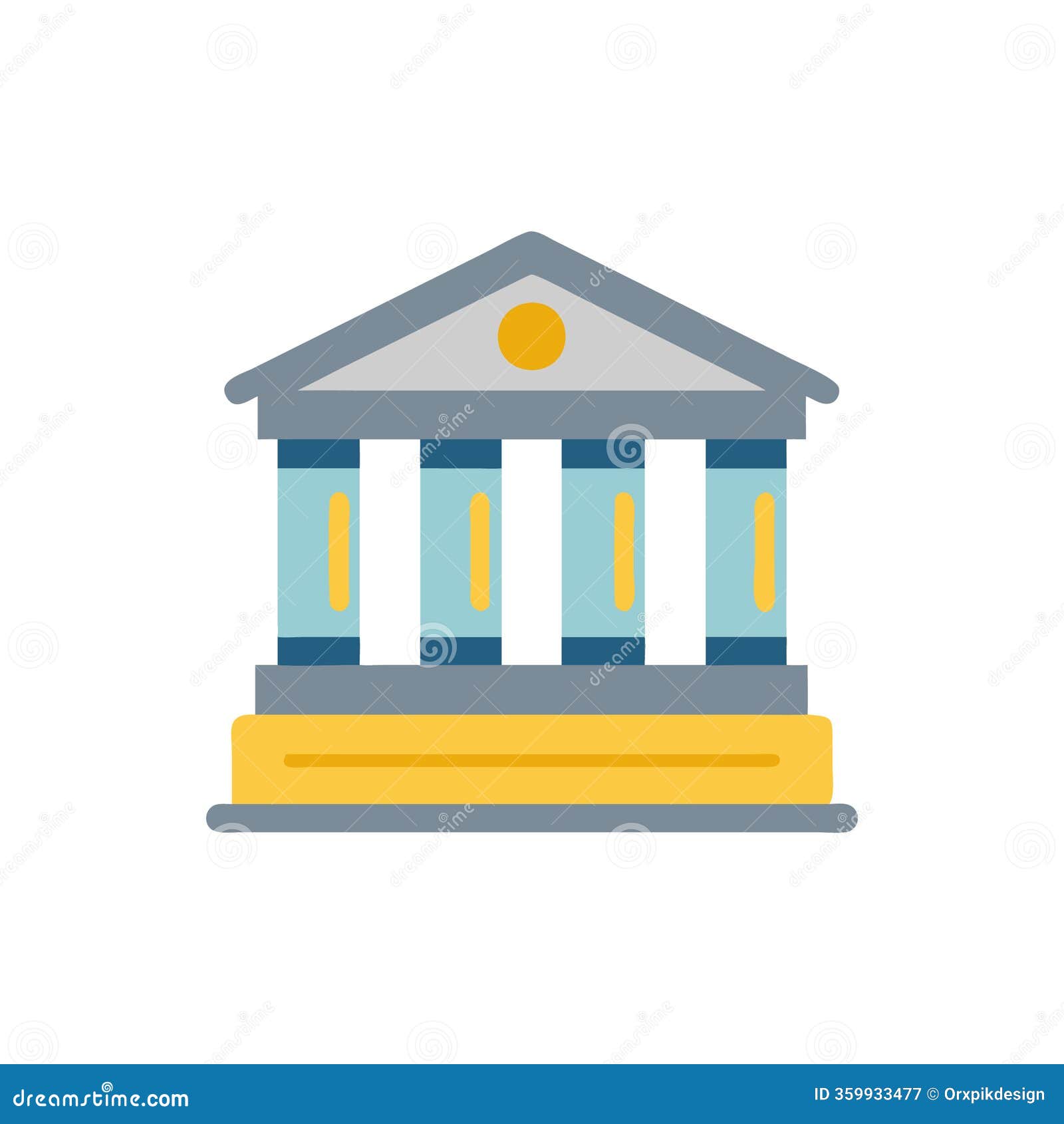 Simple Library Icon for Educational Purposes Stock Illustration ...