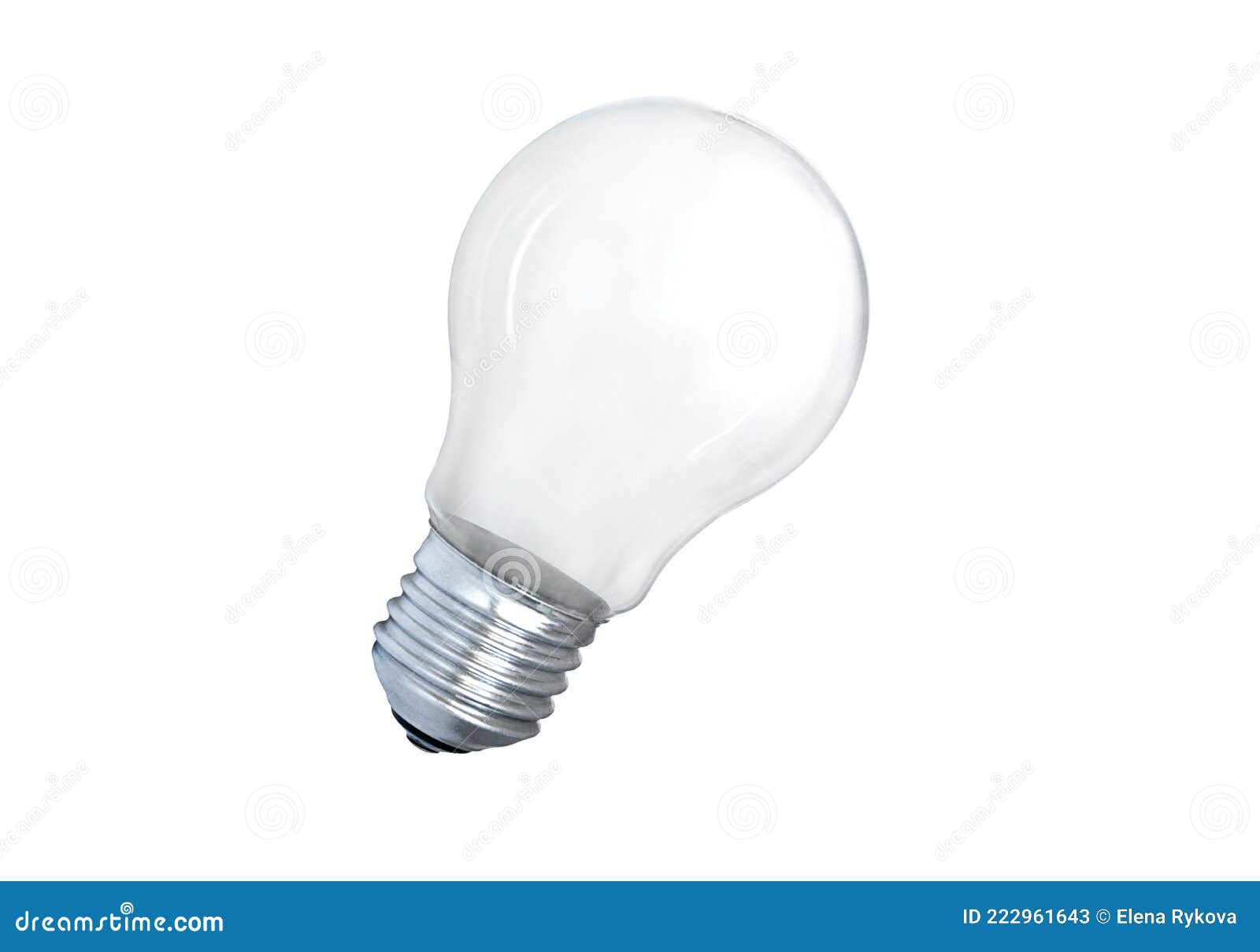 Simple Light Bulb Isolated on White Background Stock Image - Image of ...
