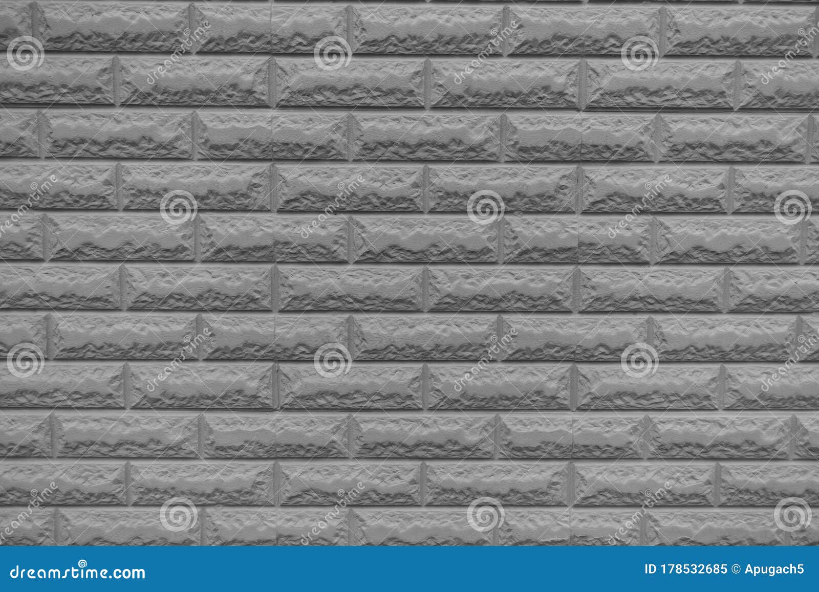 Simple Light Grey Brick Wall Front View Stock Image - Image of material ...