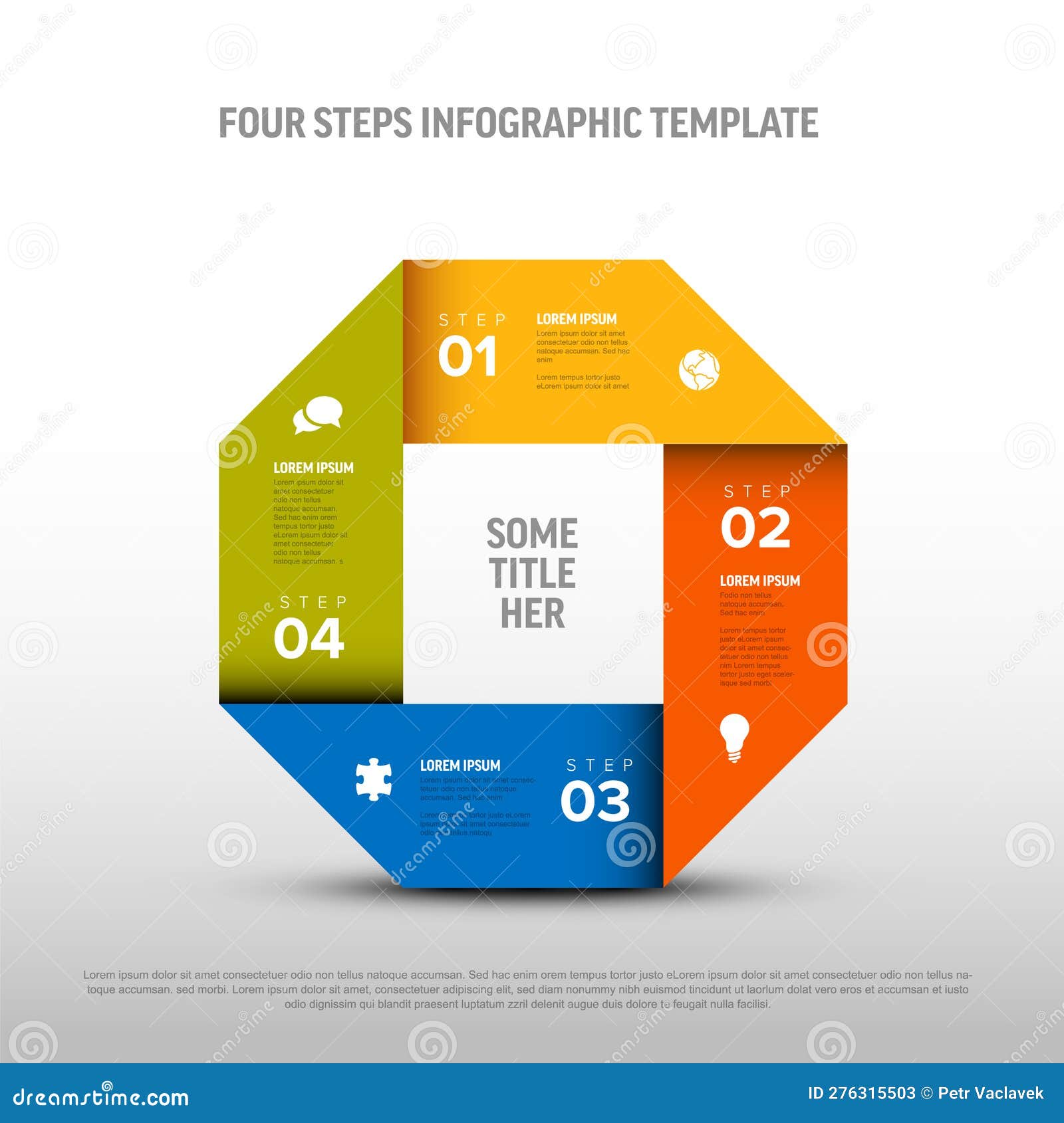 Step Blocks Infographics Mockup Template Vector Background ... Step Blocks Infographics Mockup Template Vector Background ...