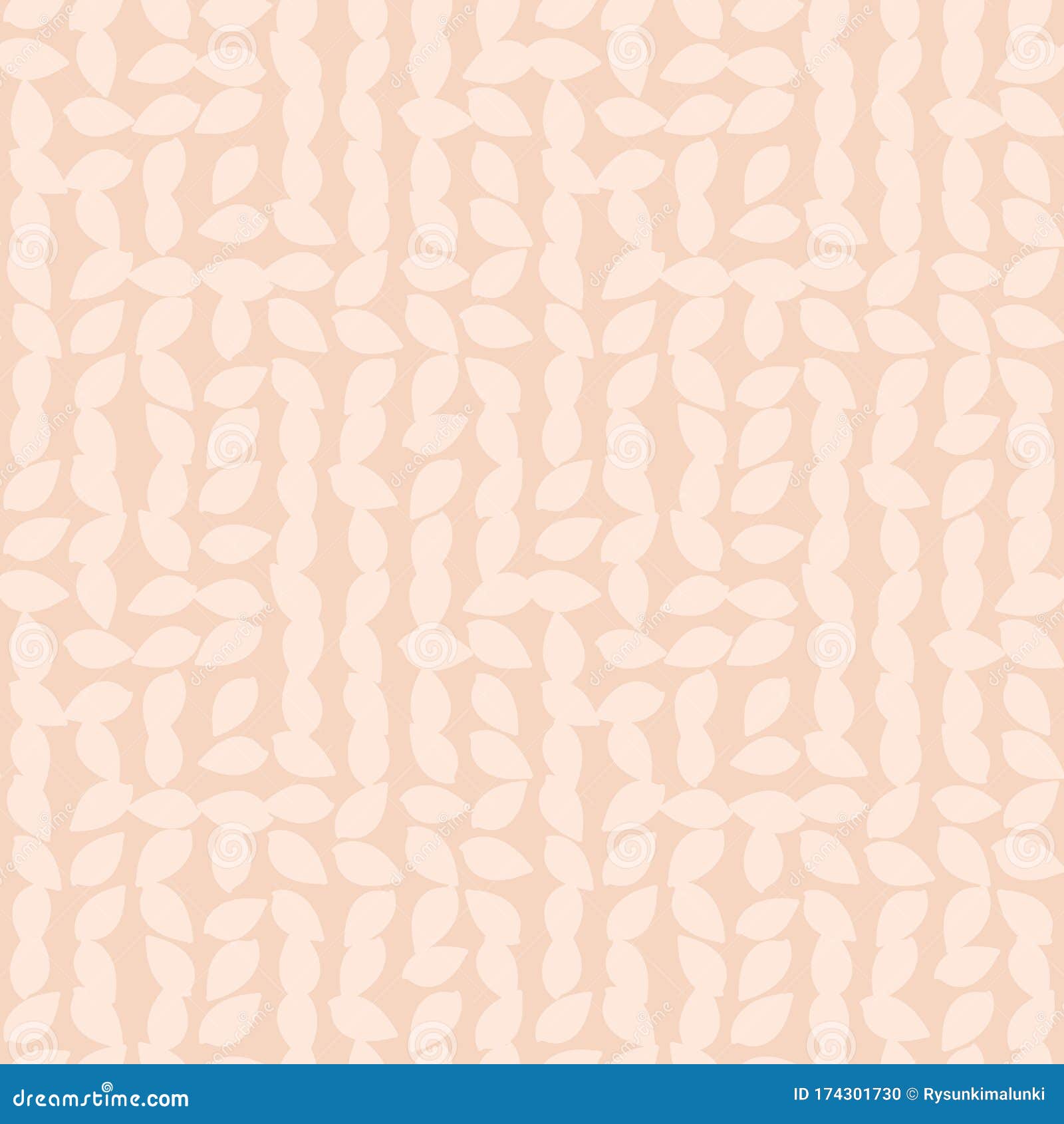 Simple Light Pink Leaves Seamless Vector Pattern Stock Vector ...