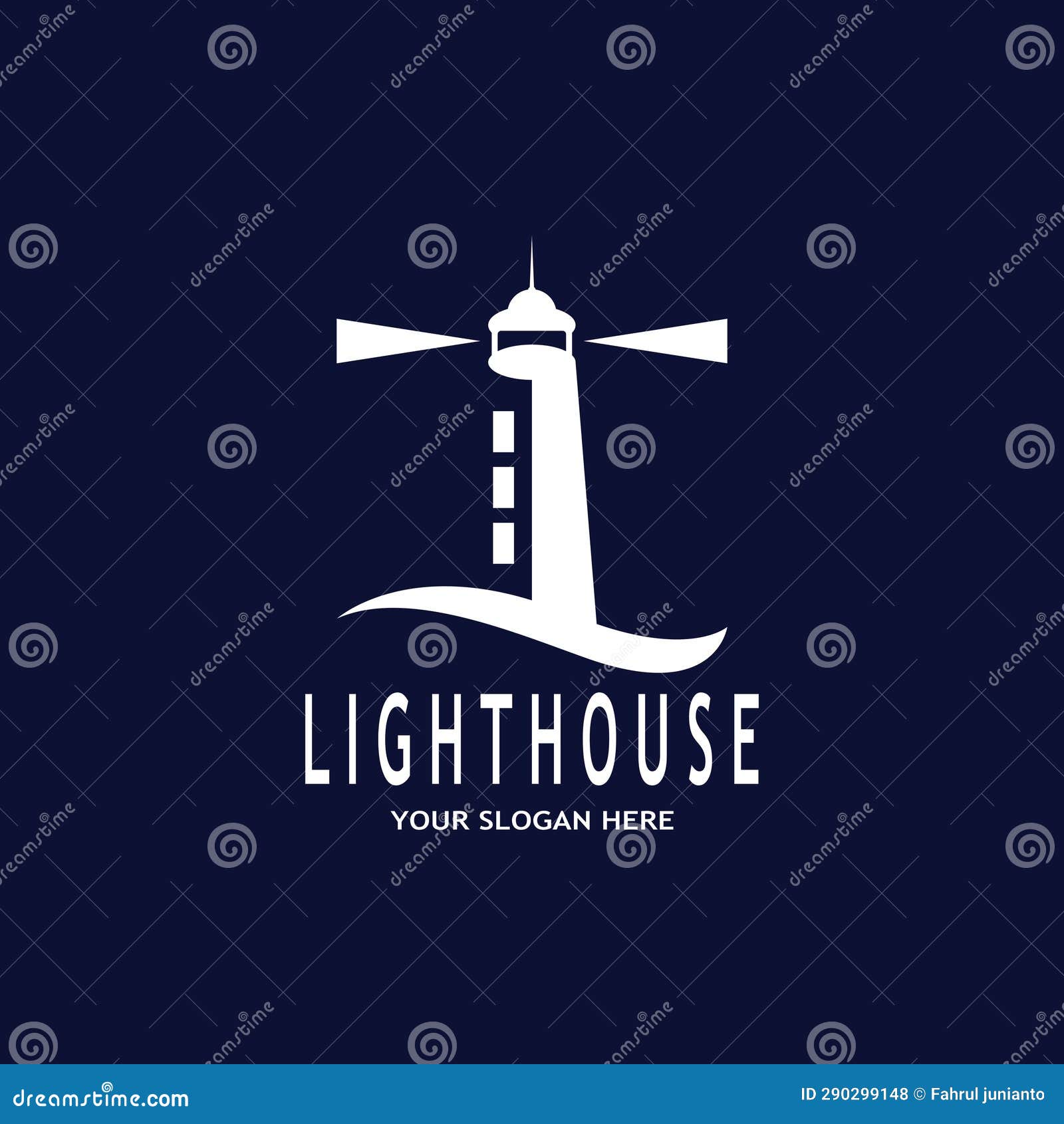 Simple Lighthouse Icon Sign Logo Stock Illustration - Illustration of ...