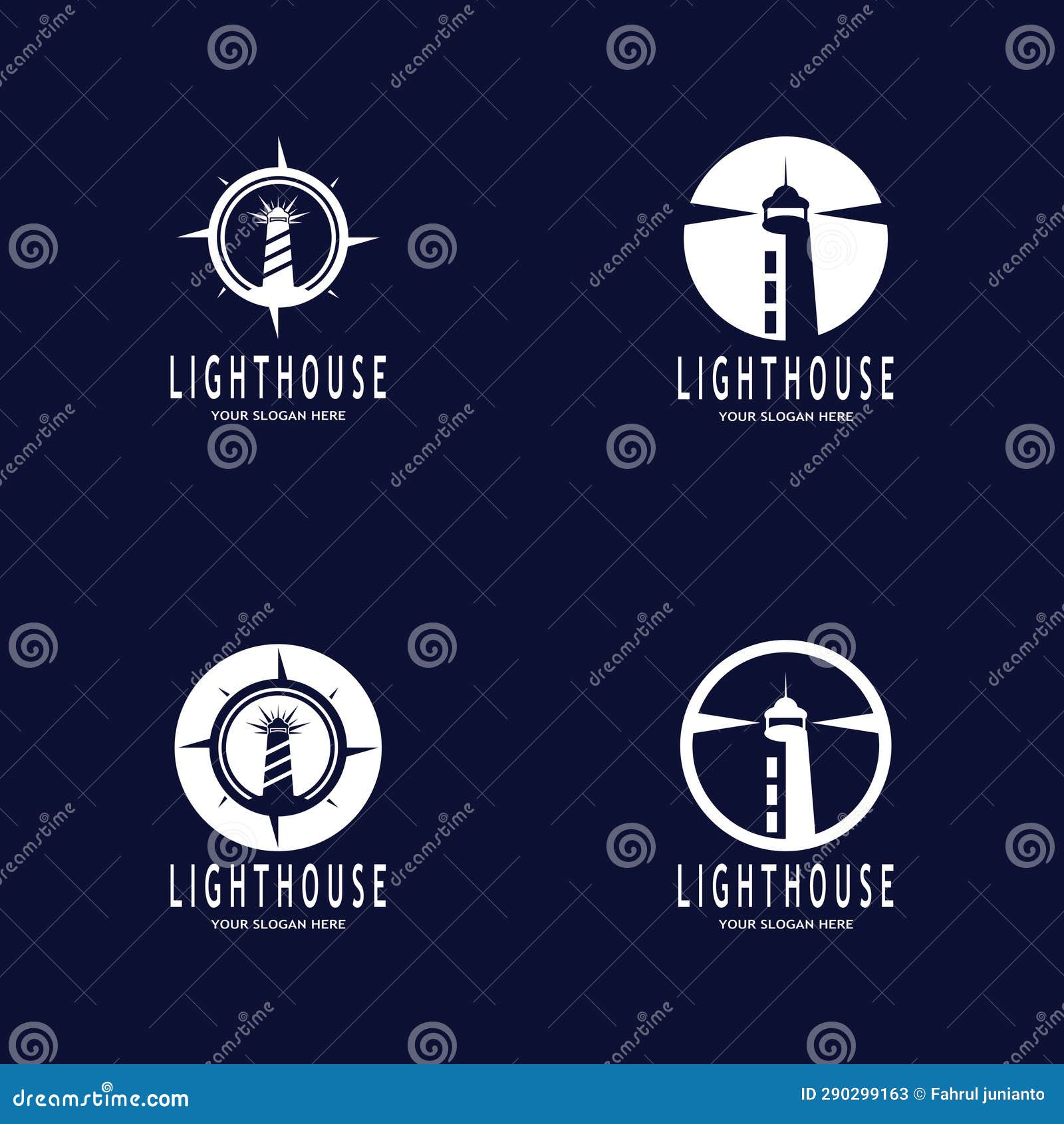 Simple Lighthouse Icon Sign Logo Stock Illustration - Illustration of ...