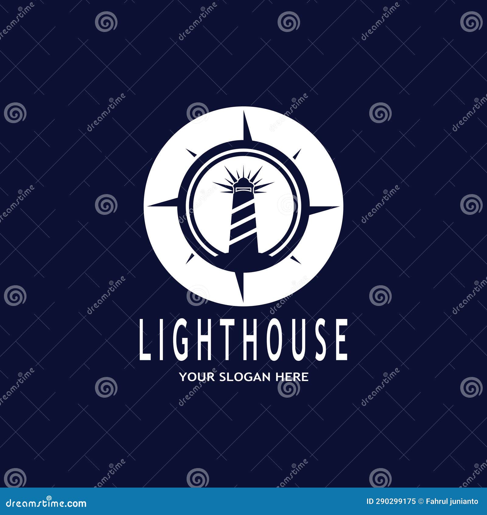 Simple Lighthouse Icon Sign Logo Stock Illustration - Illustration of ...